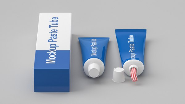 Tube paste set 3D - TurboSquid 1708408