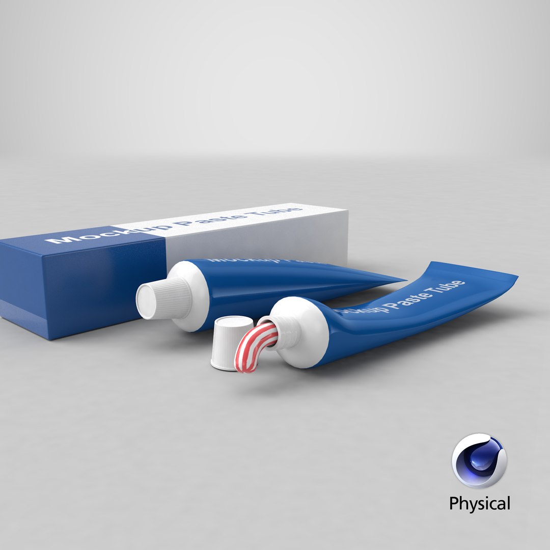 Tube Paste Set 3D - TurboSquid 1708408