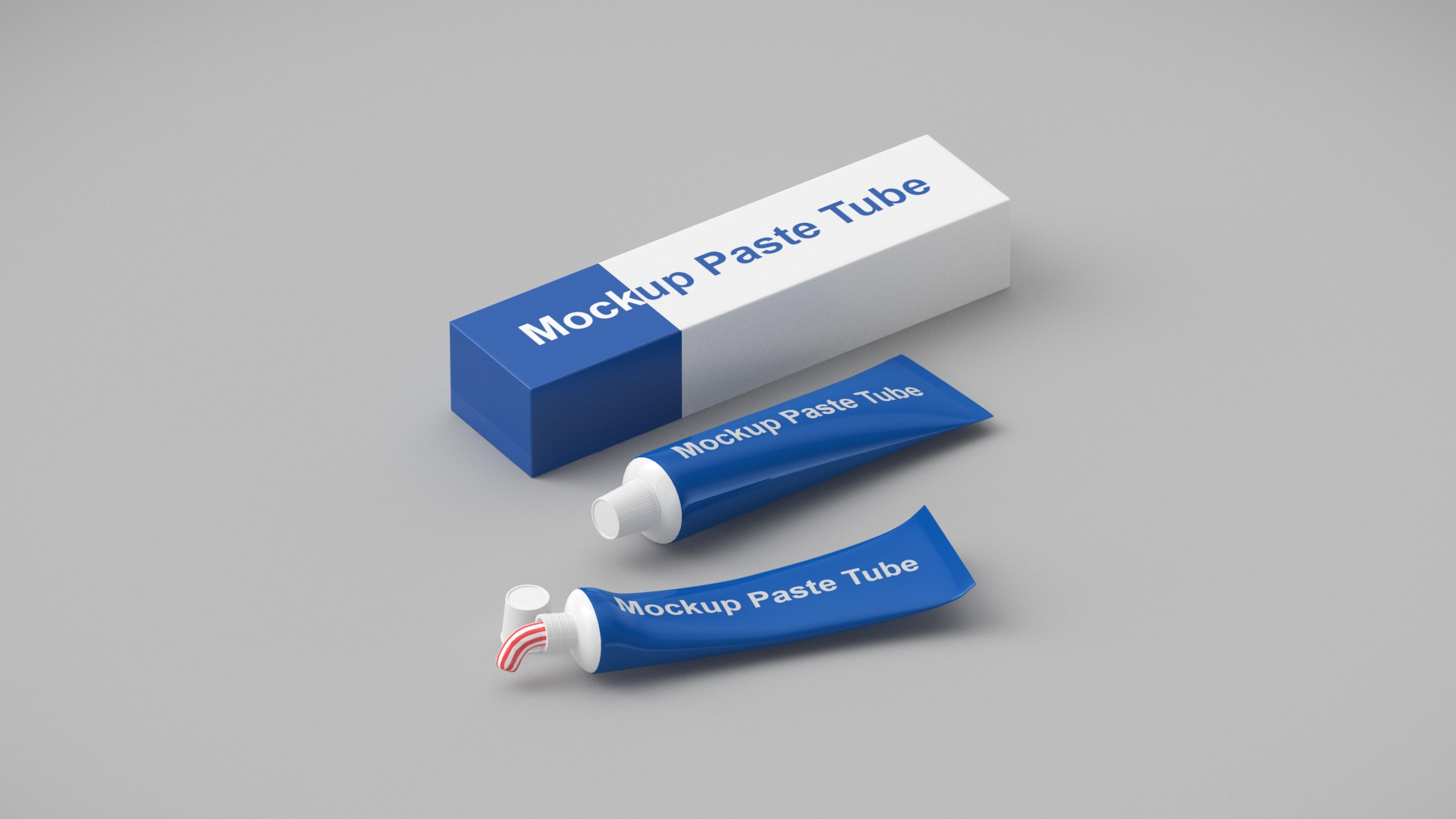 Tube Paste Set 3D - TurboSquid 1708408