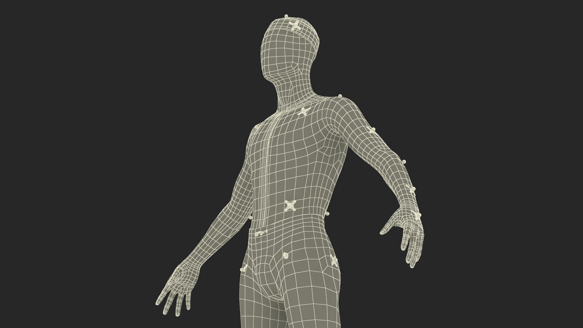 OptiTrack Motion Capture Suit On Mannequin 3D Model - TurboSquid 2295569