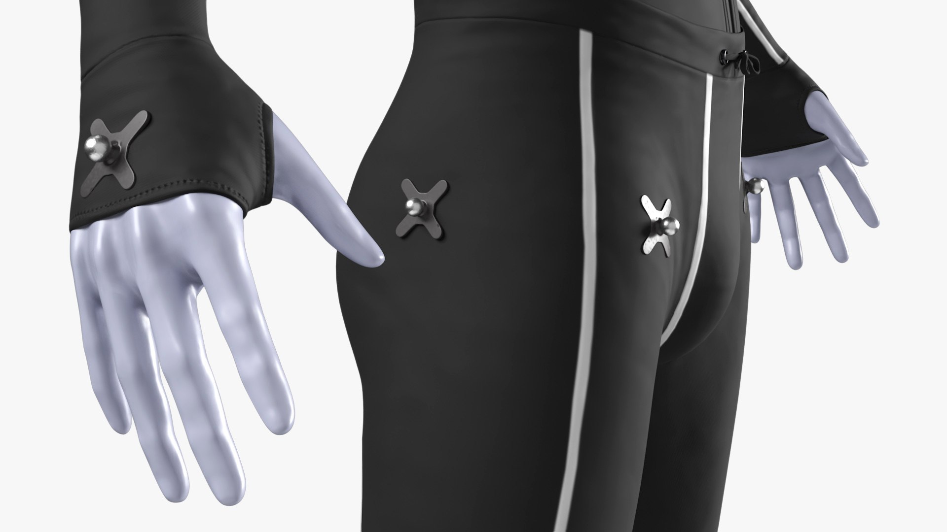 OptiTrack Motion Capture Suit On Mannequin 3D Model - TurboSquid 2295569