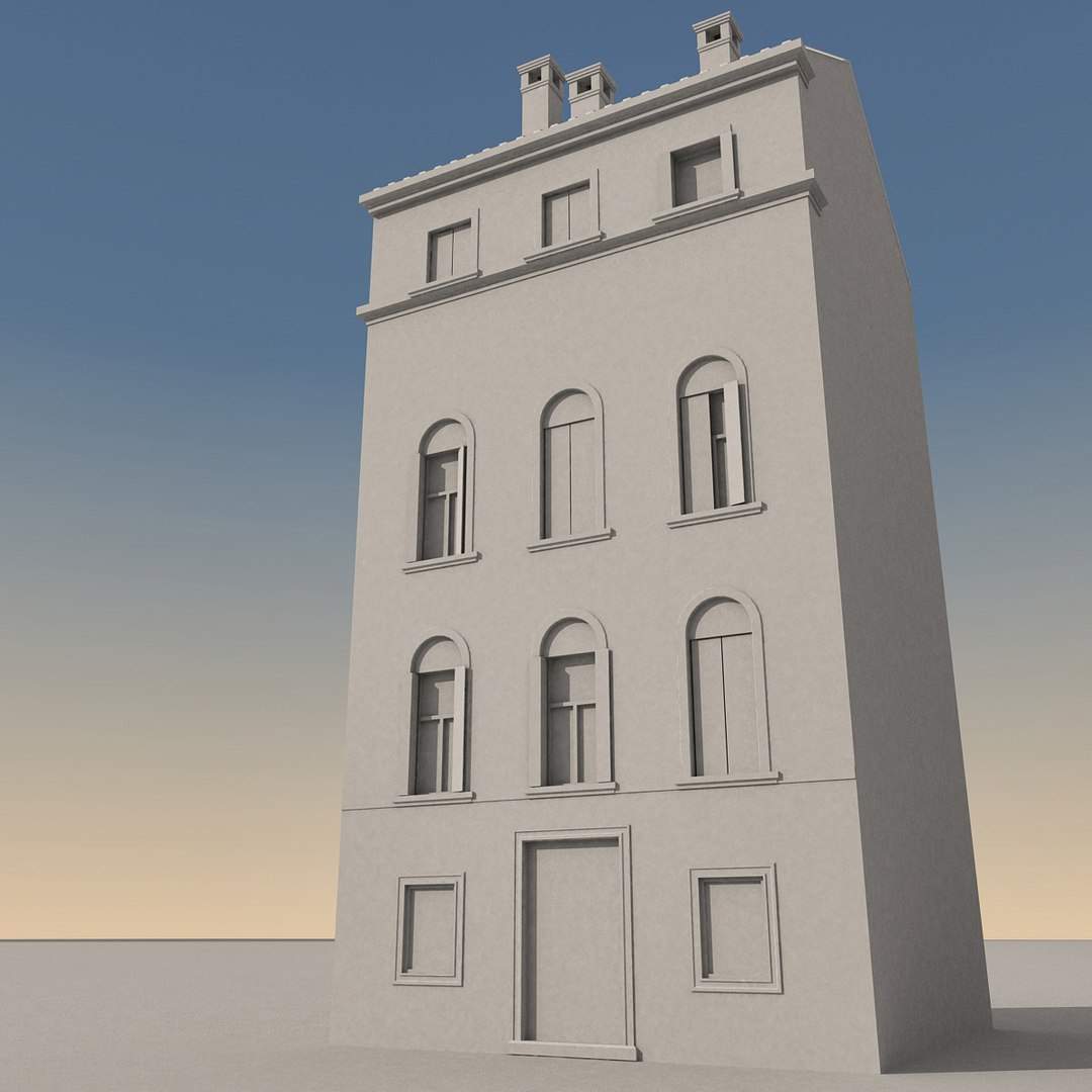 building italian 3d model