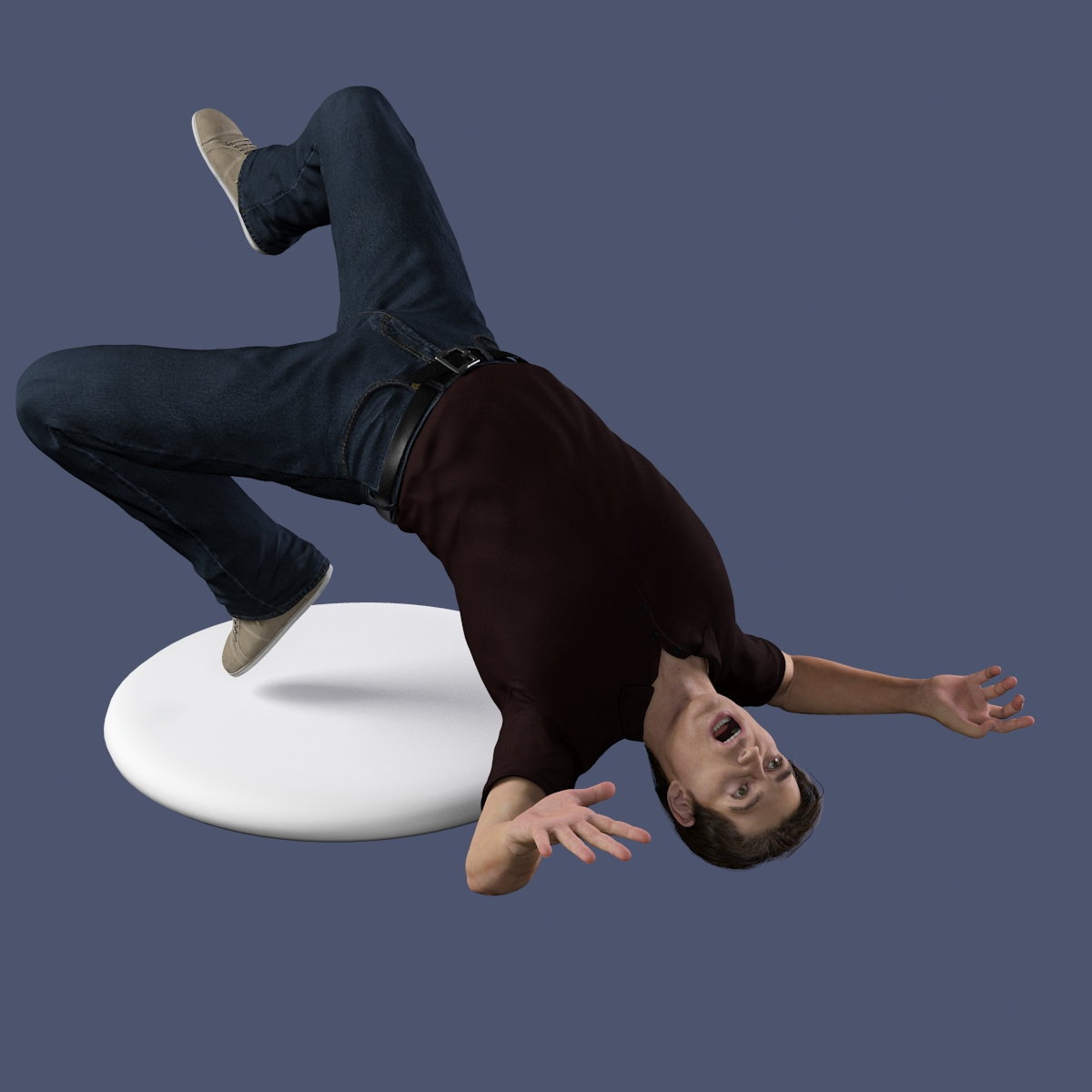 rigged male 3d model