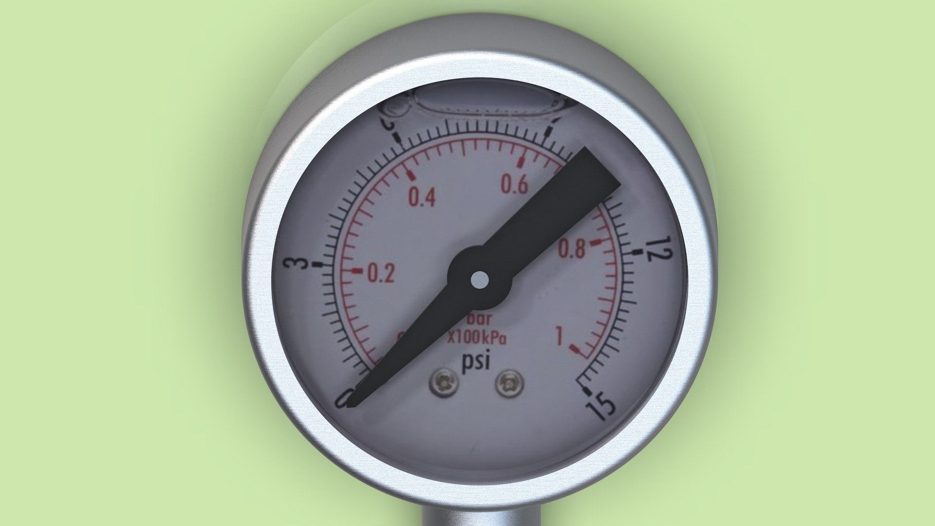 Water Pressure Gauge 3D Model - TurboSquid 2199035