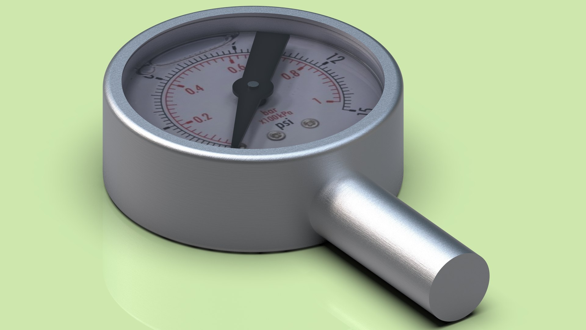 Water Pressure Gauge 3D Model - TurboSquid 2199035