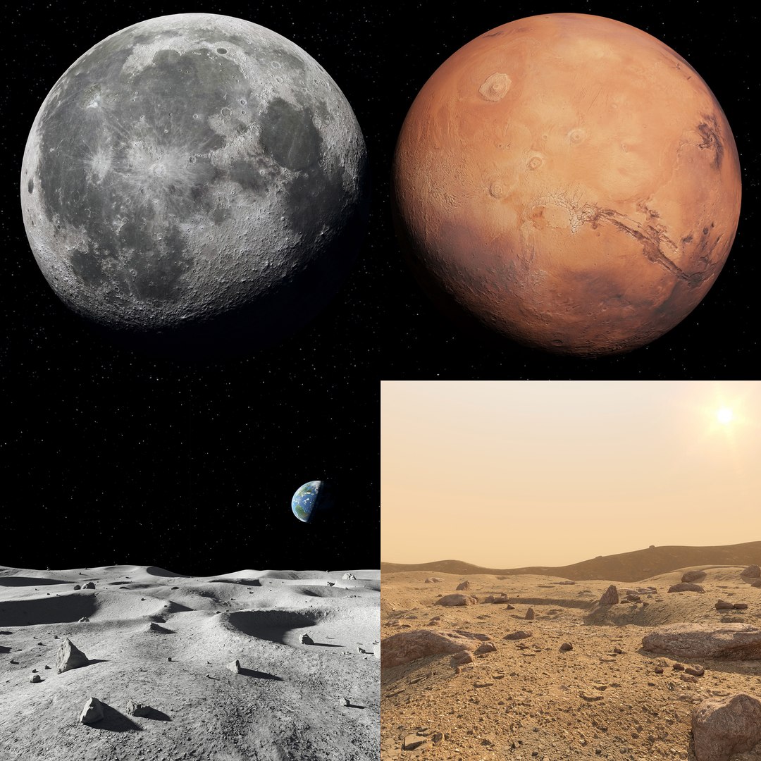 mars moon from surface