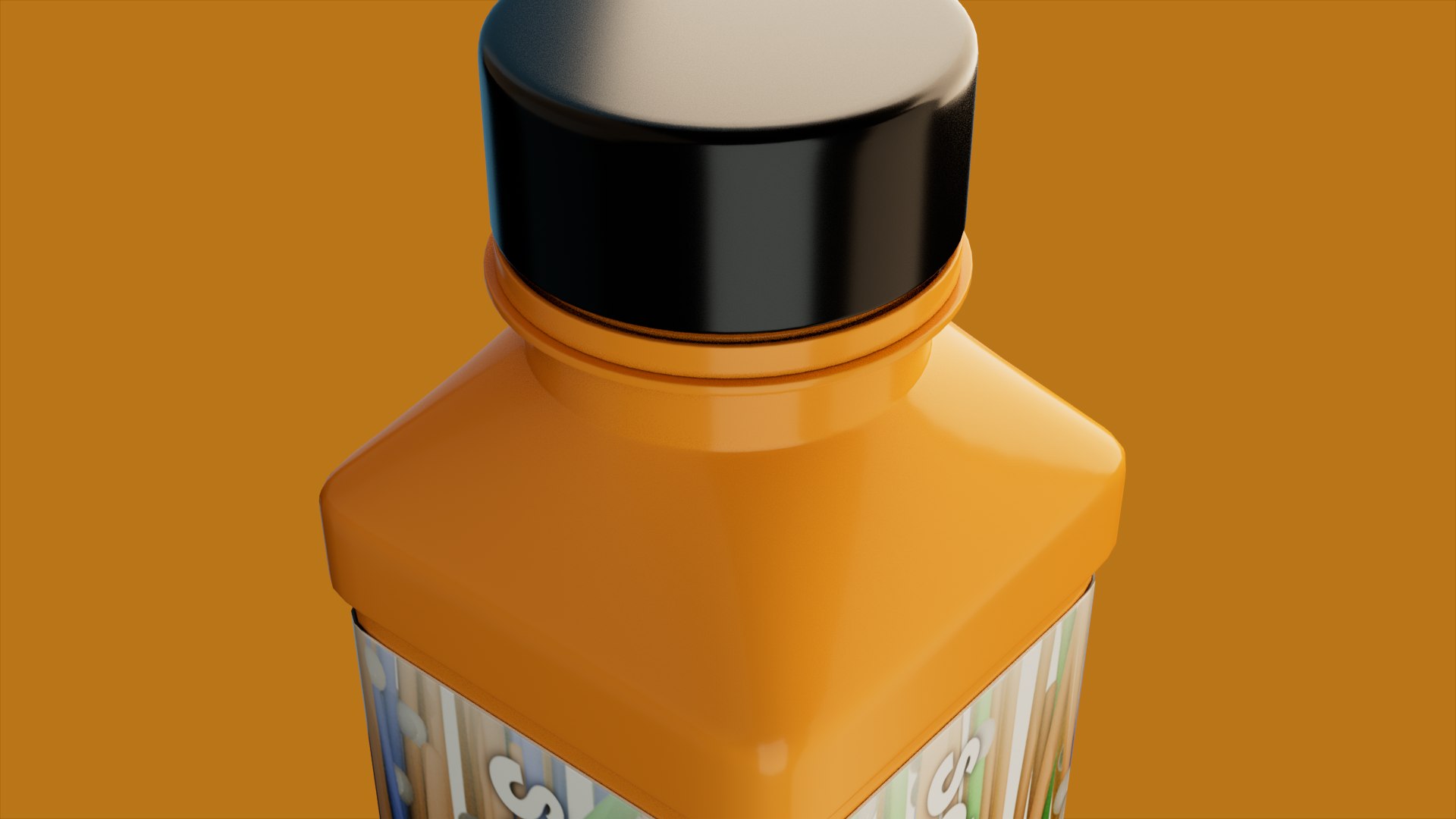 3D Square Bottle - TurboSquid 2164342