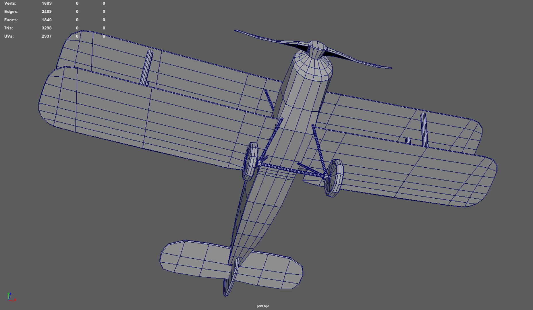 3D Low Poly Plane 02 Model - TurboSquid 2162578