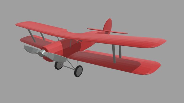 modelo 3d Avión de baja poli 02 - TurboSquid 2162578