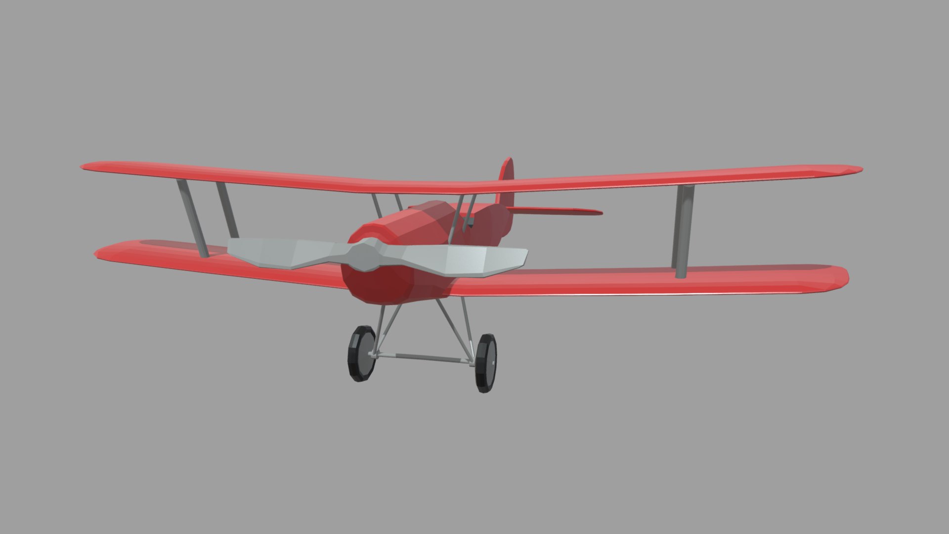 3D Low Poly Plane 02 Model - TurboSquid 2162578