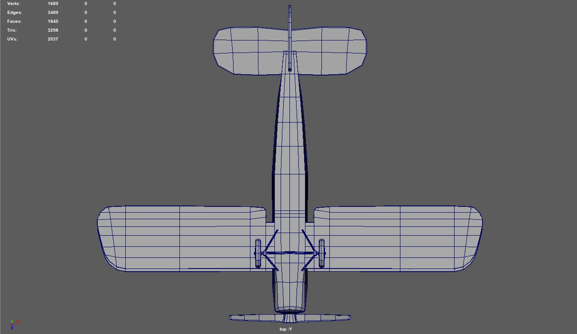 3D Low Poly Plane 02 Model - TurboSquid 2162578