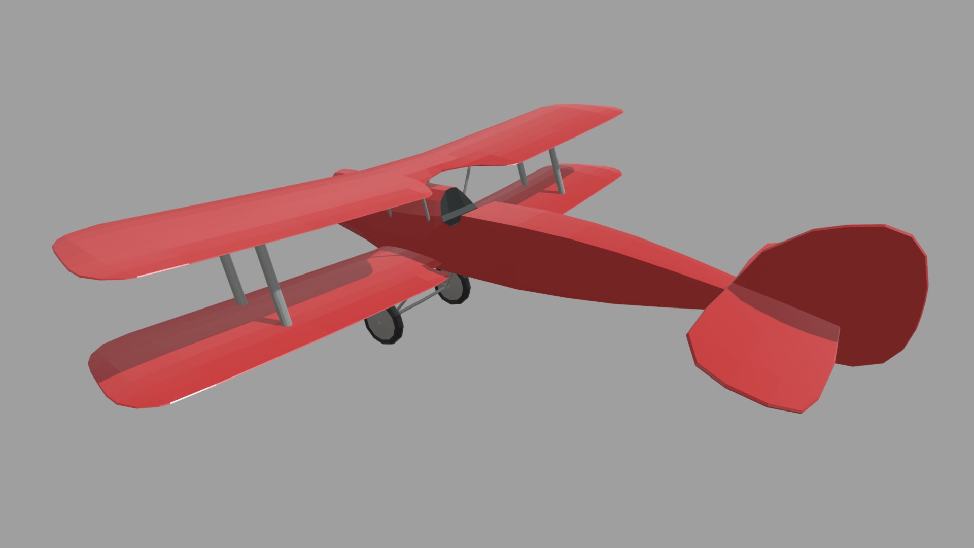 3D Low Poly Plane 02 Model - TurboSquid 2162578