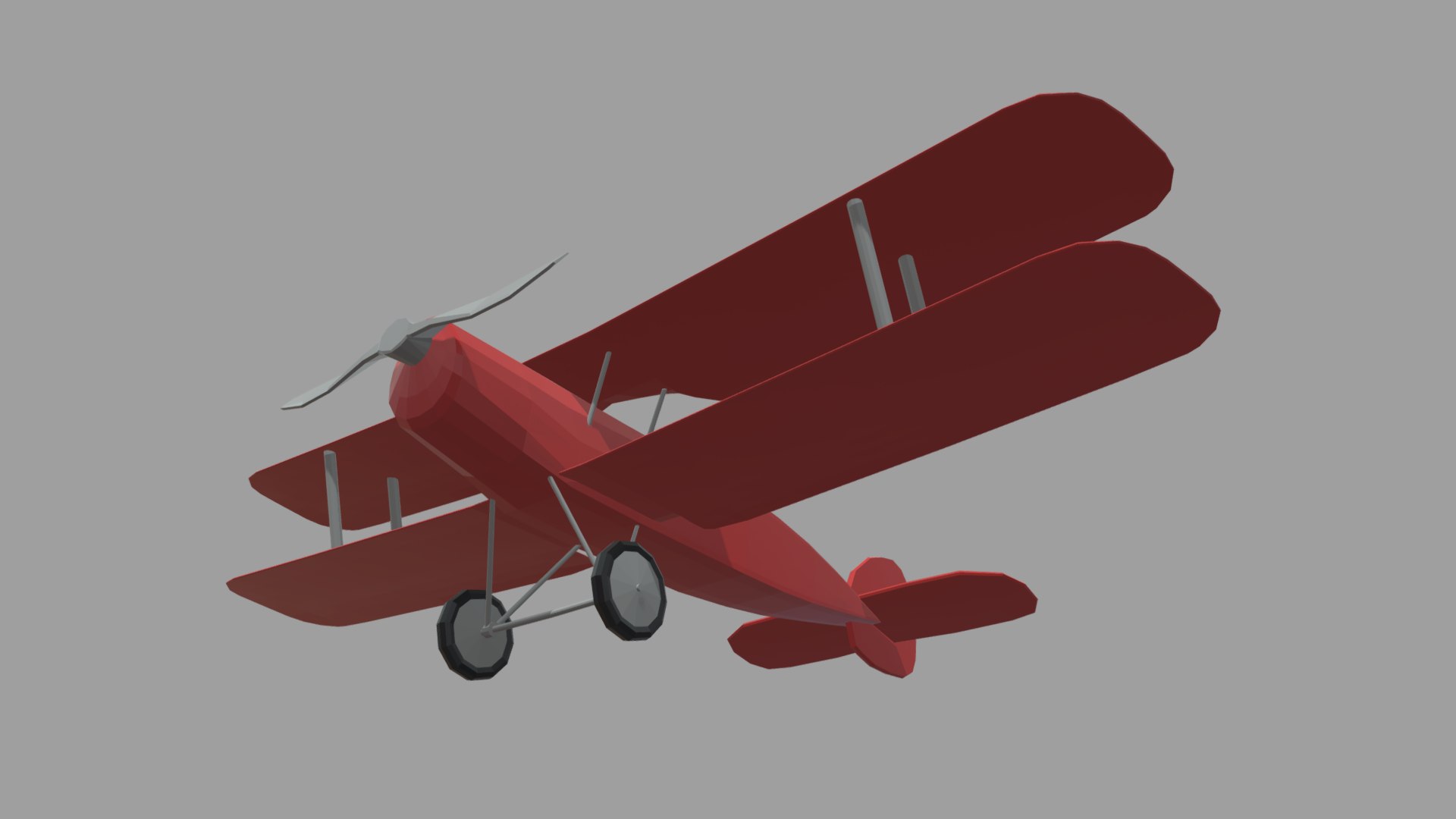 3D Low Poly Plane 02 Model - TurboSquid 2162578