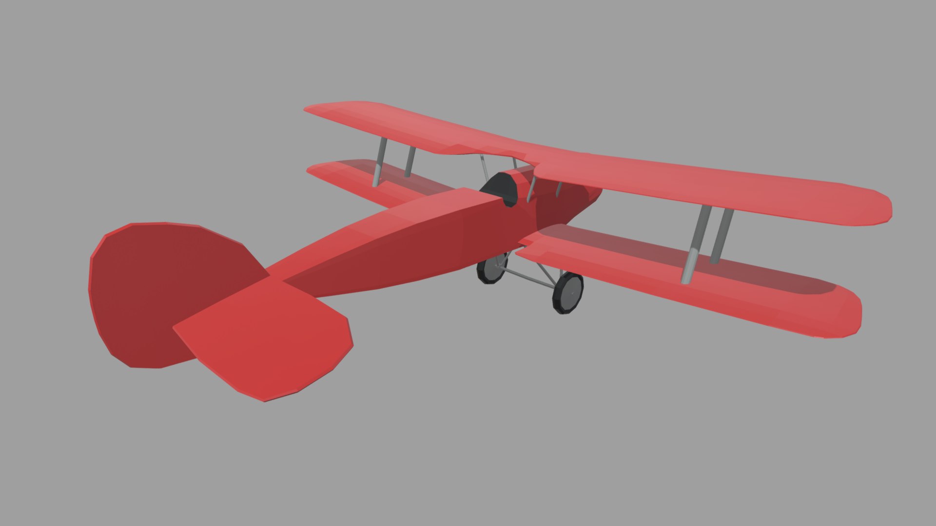 3D Low Poly Plane 02 model - TurboSquid 2162578