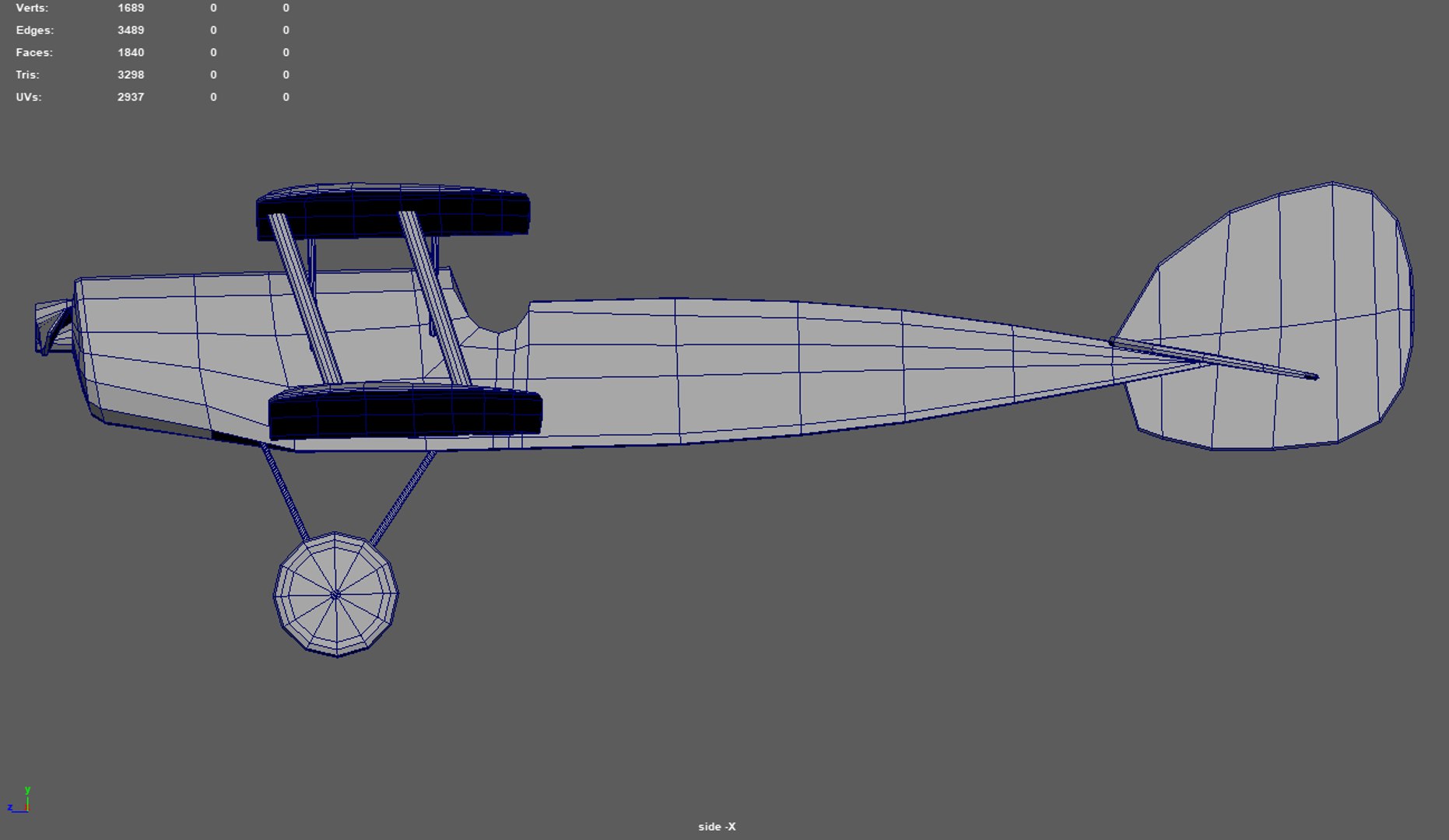 3D Low Poly Plane 02 Model - TurboSquid 2162578