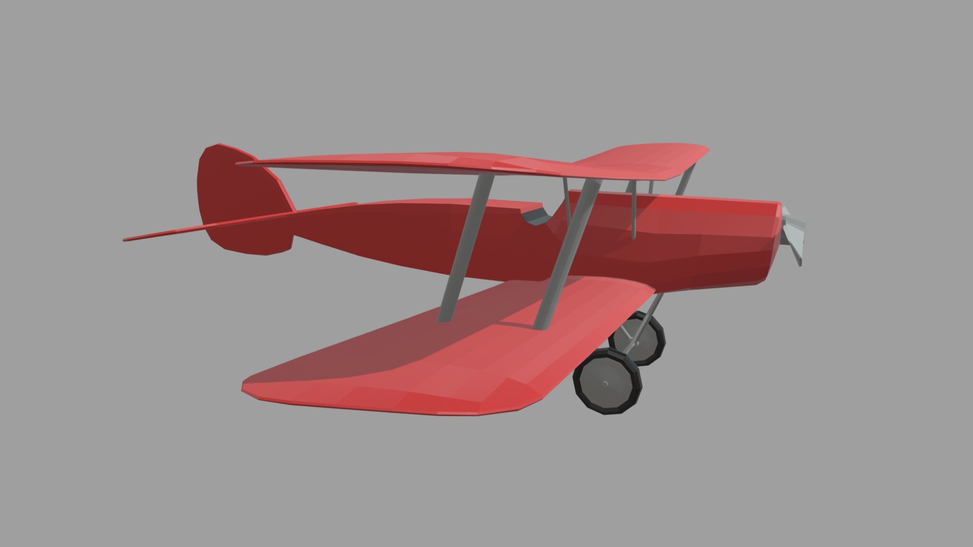 3D Low Poly Plane 02 Model - TurboSquid 2162578