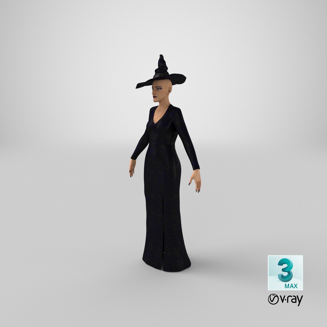 3D Witch Woman Model - TurboSquid 1206382