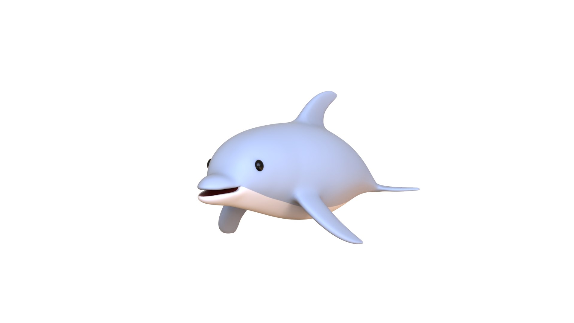 Low Poly - Cartoon Dolphin Rigged 3D - TurboSquid 2380706