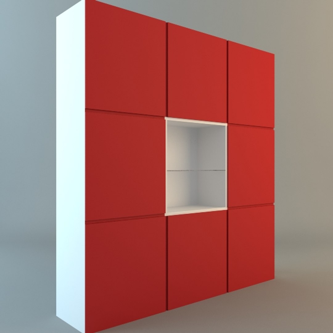 3d Model Display Contemporary Storage