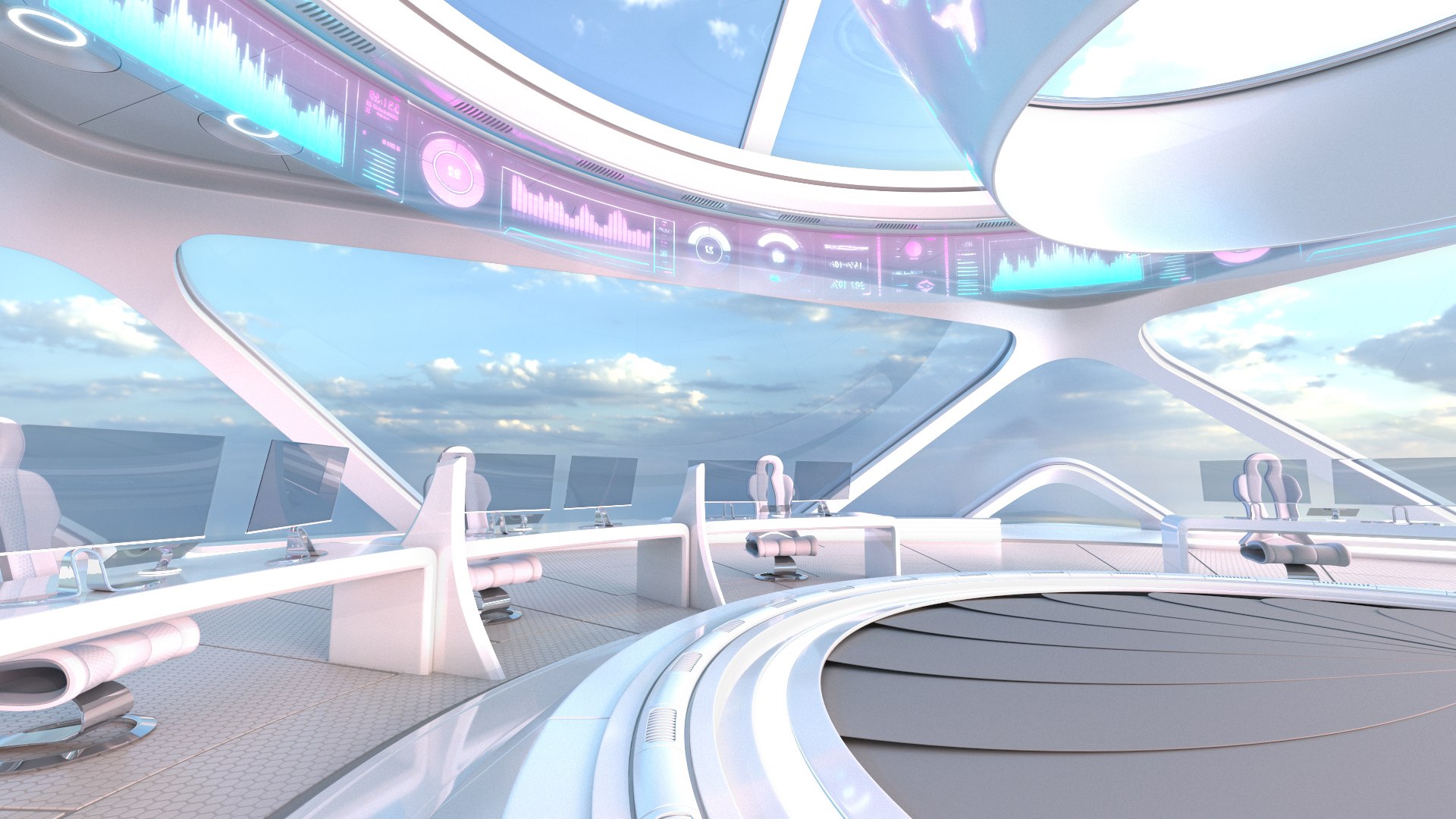 3D Monitoring Center Control Room Model - TurboSquid 2202592