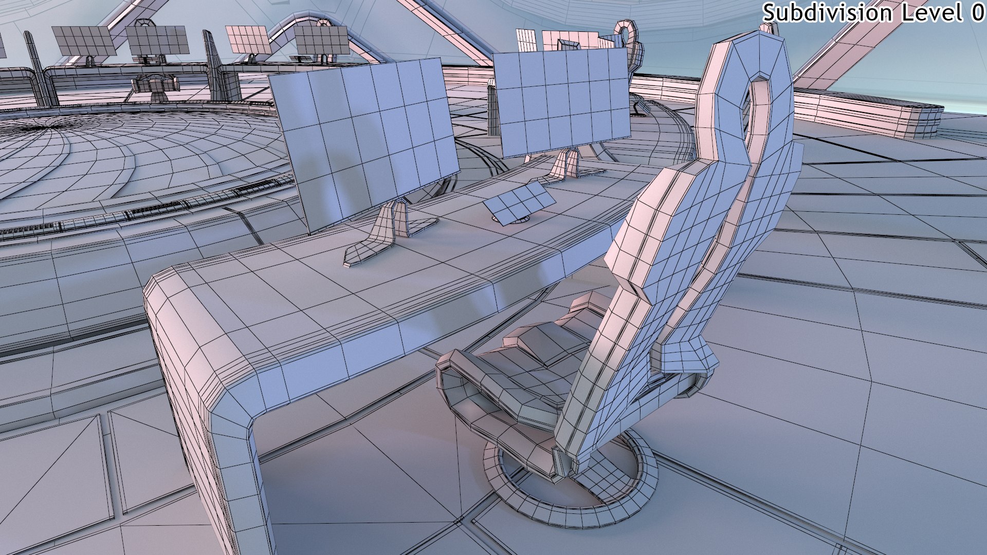 3D Monitoring Center Control Room Model - TurboSquid 2202592