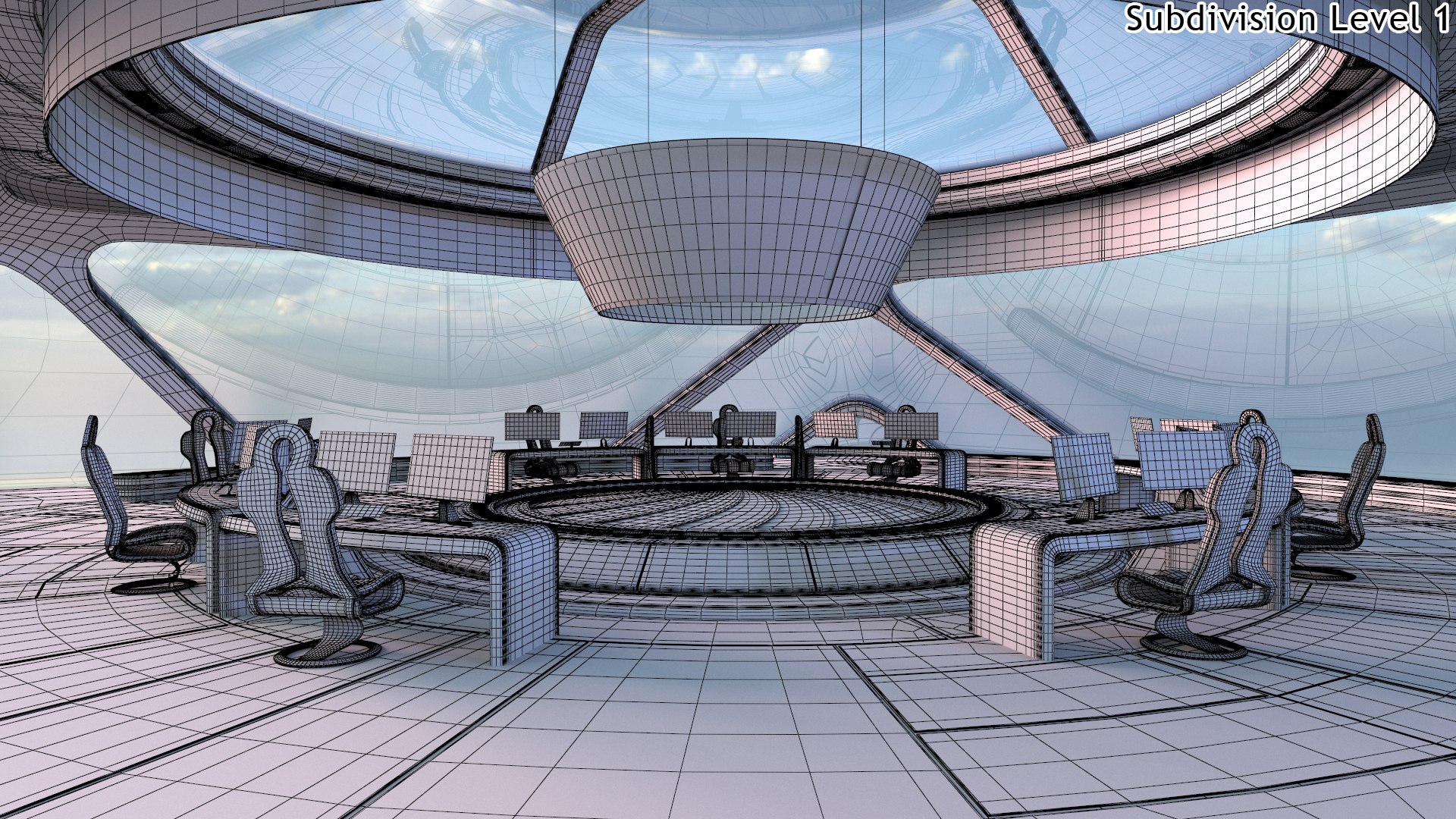 3D Monitoring Center Control Room Model - TurboSquid 2202592