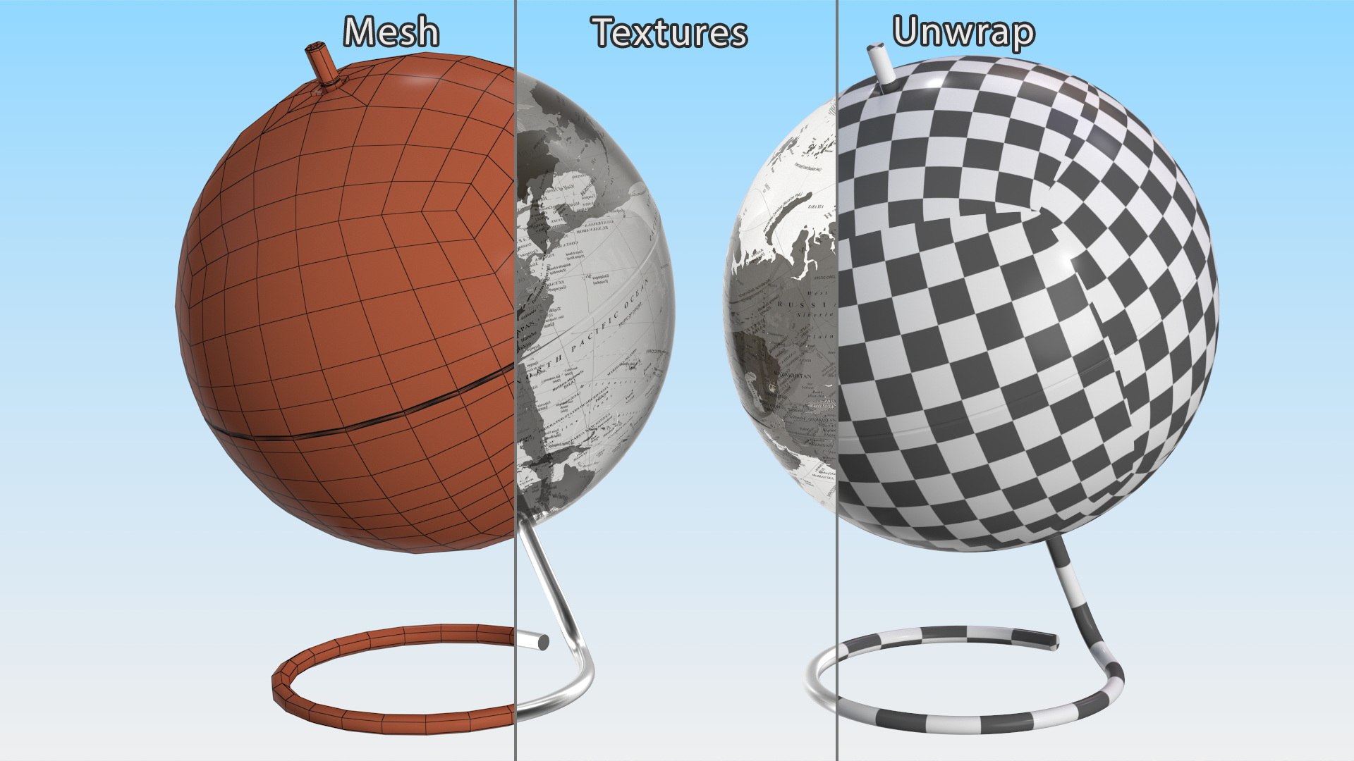 Transparent World Globe 3D Model - TurboSquid 2111760