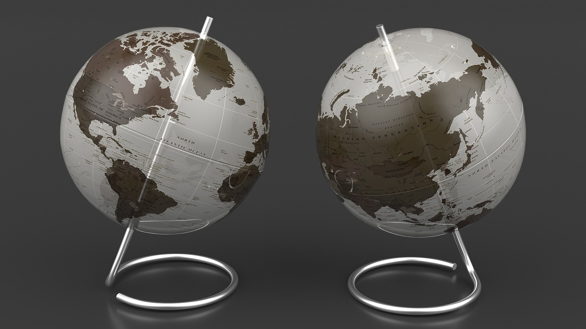 Transparent World Globe 3D Model - TurboSquid 2111760