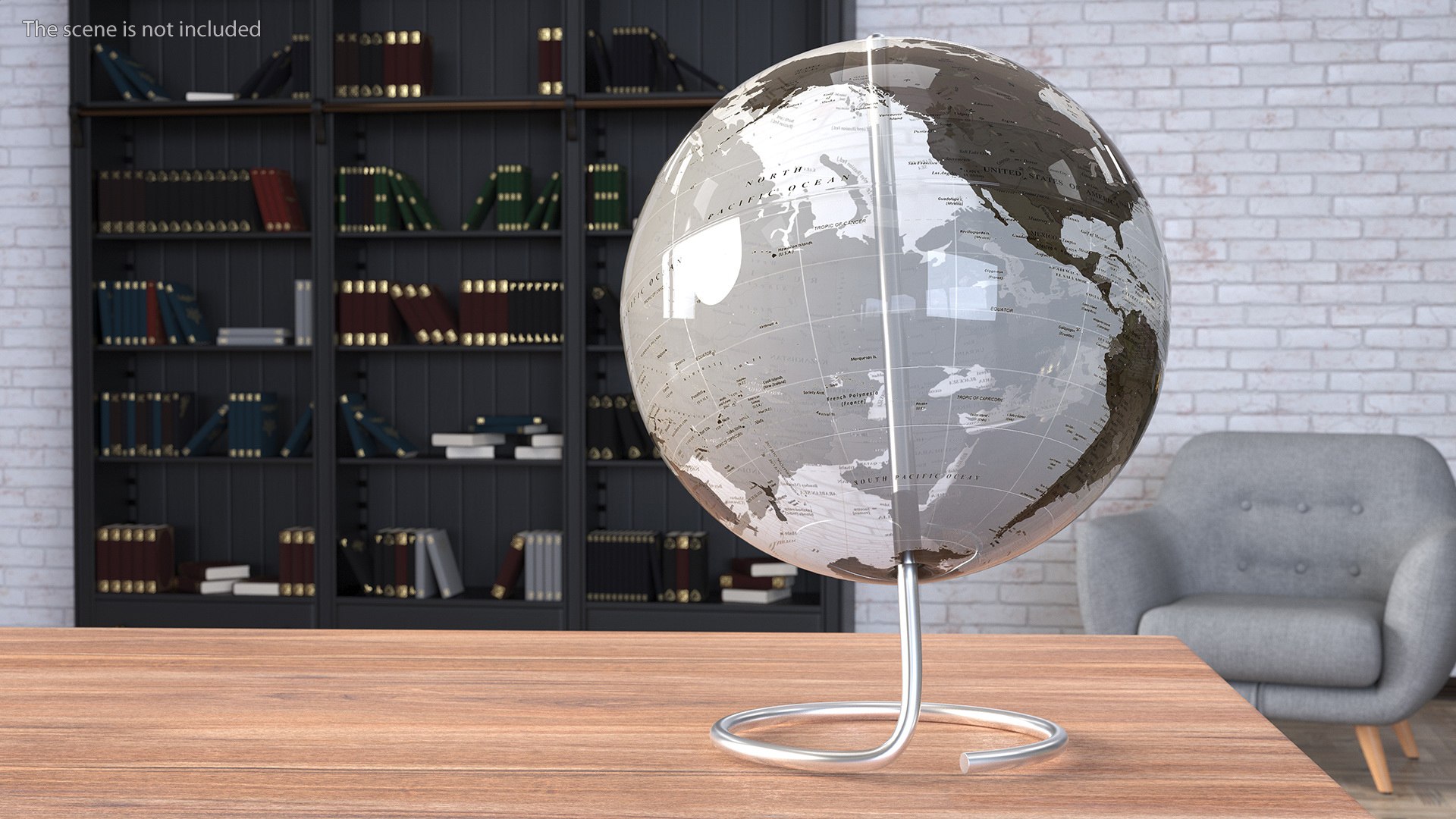 Transparent World Globe 3D Model - TurboSquid 2111760