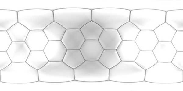 football ball mapped 3d model