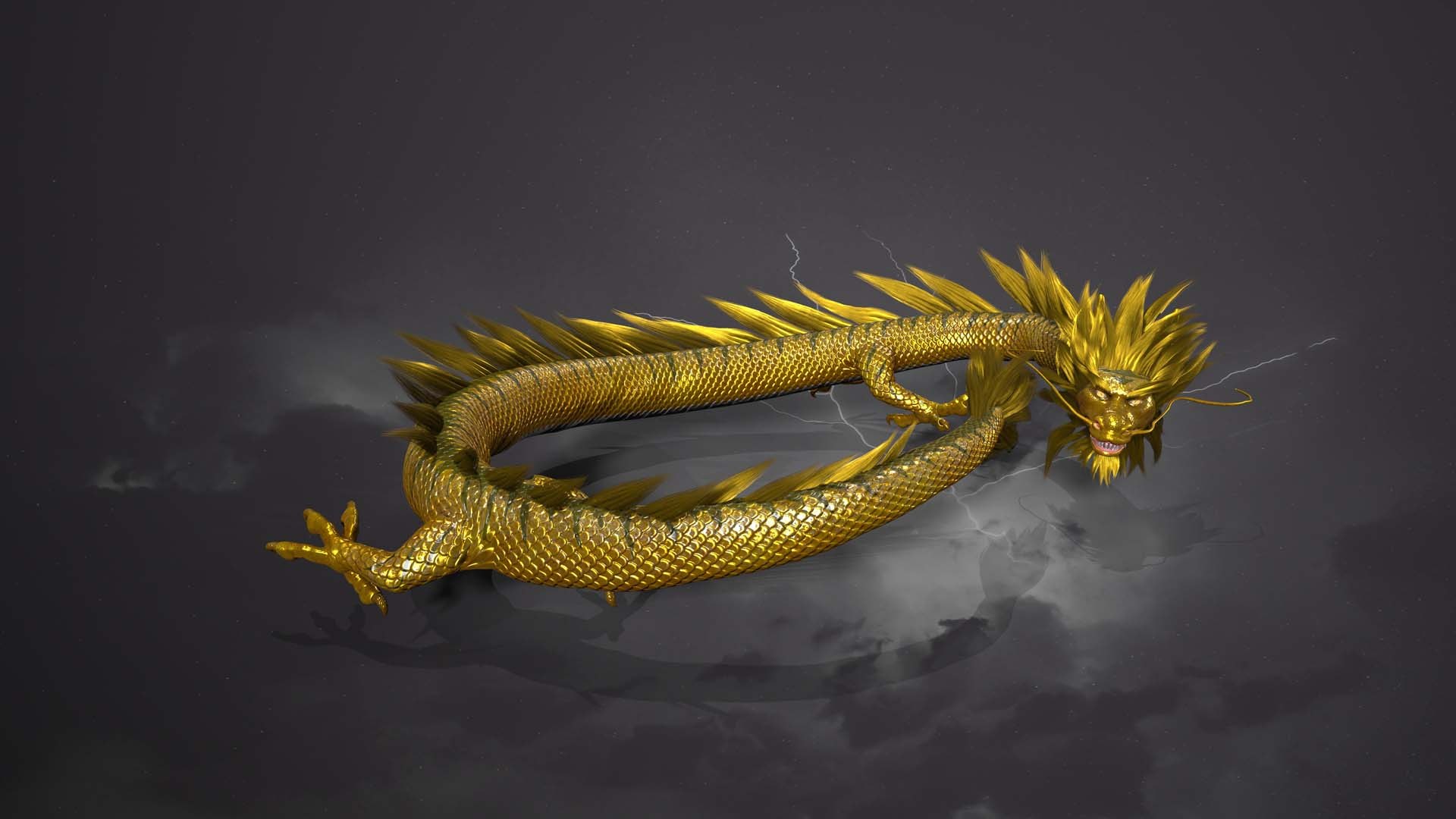 Chinese Dragon Loong Model - TurboSquid 2219079