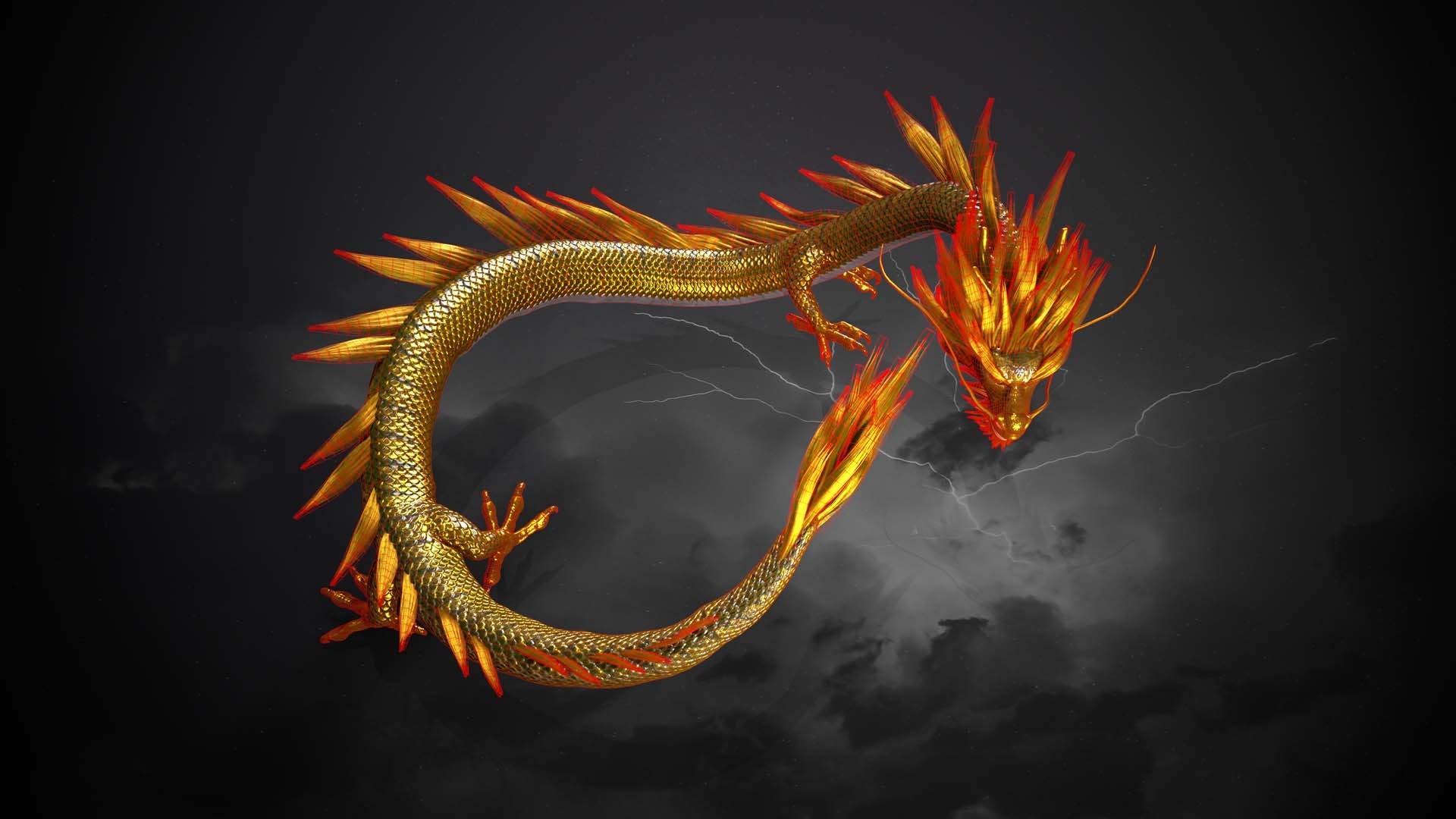 Chinese Dragon Loong Model - TurboSquid 2219079