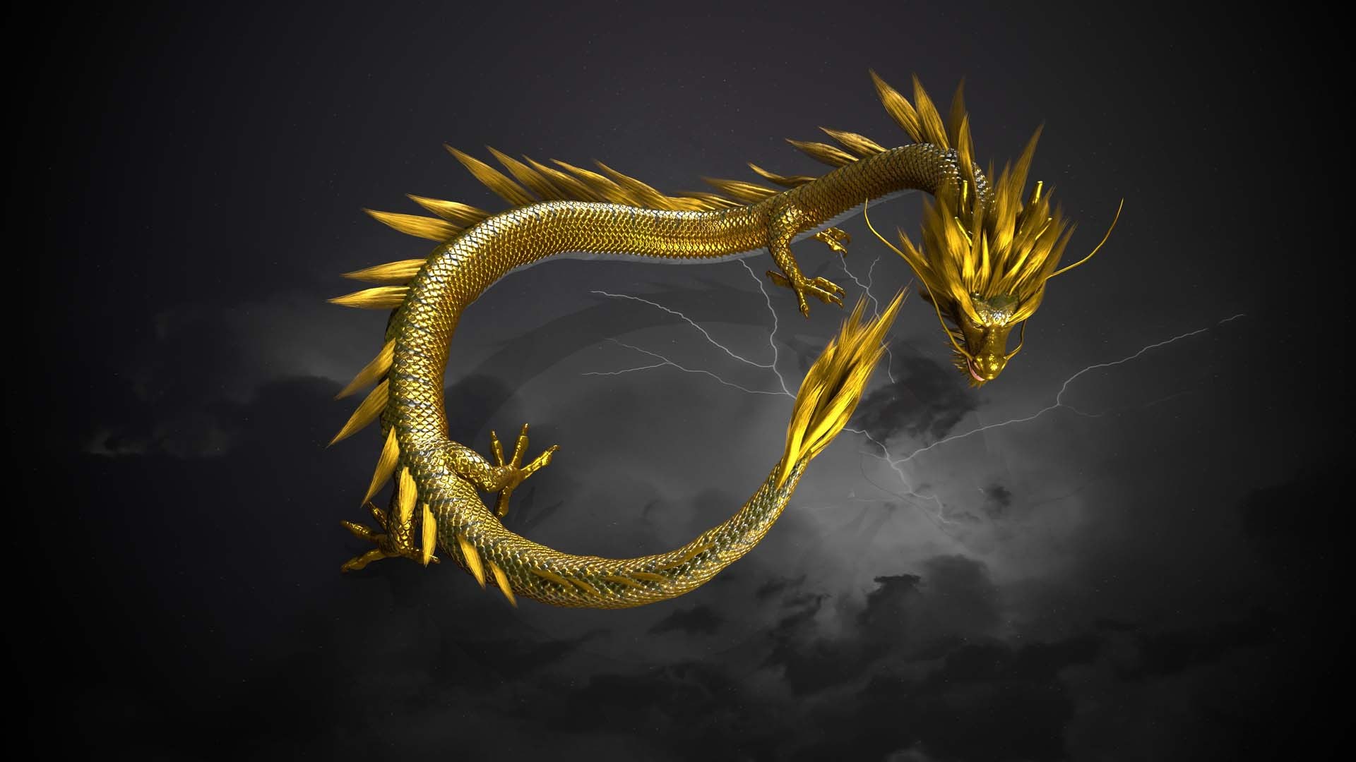 Chinese Dragon Loong Model - TurboSquid 2219079