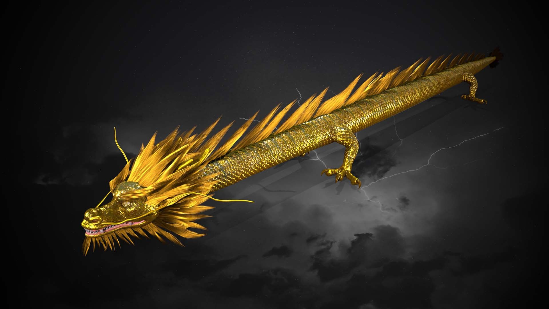 Chinese Dragon Loong Model - TurboSquid 2219079