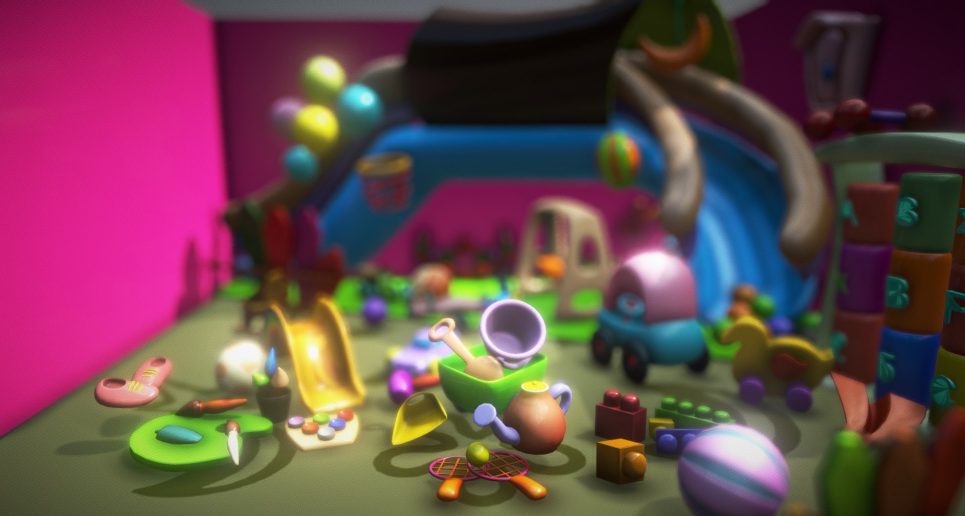 Cartoon Room World Kids 3D Model - TurboSquid 2136628