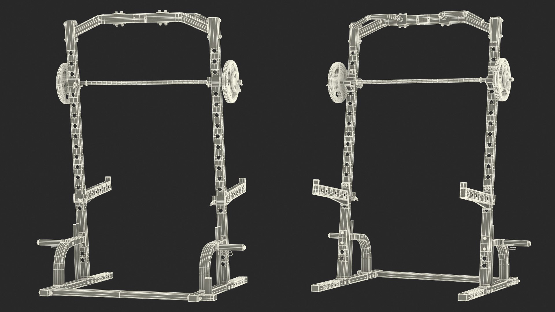 3D Armortech Half Rack HR33 With SPRI Barbell Model - TurboSquid 1845139