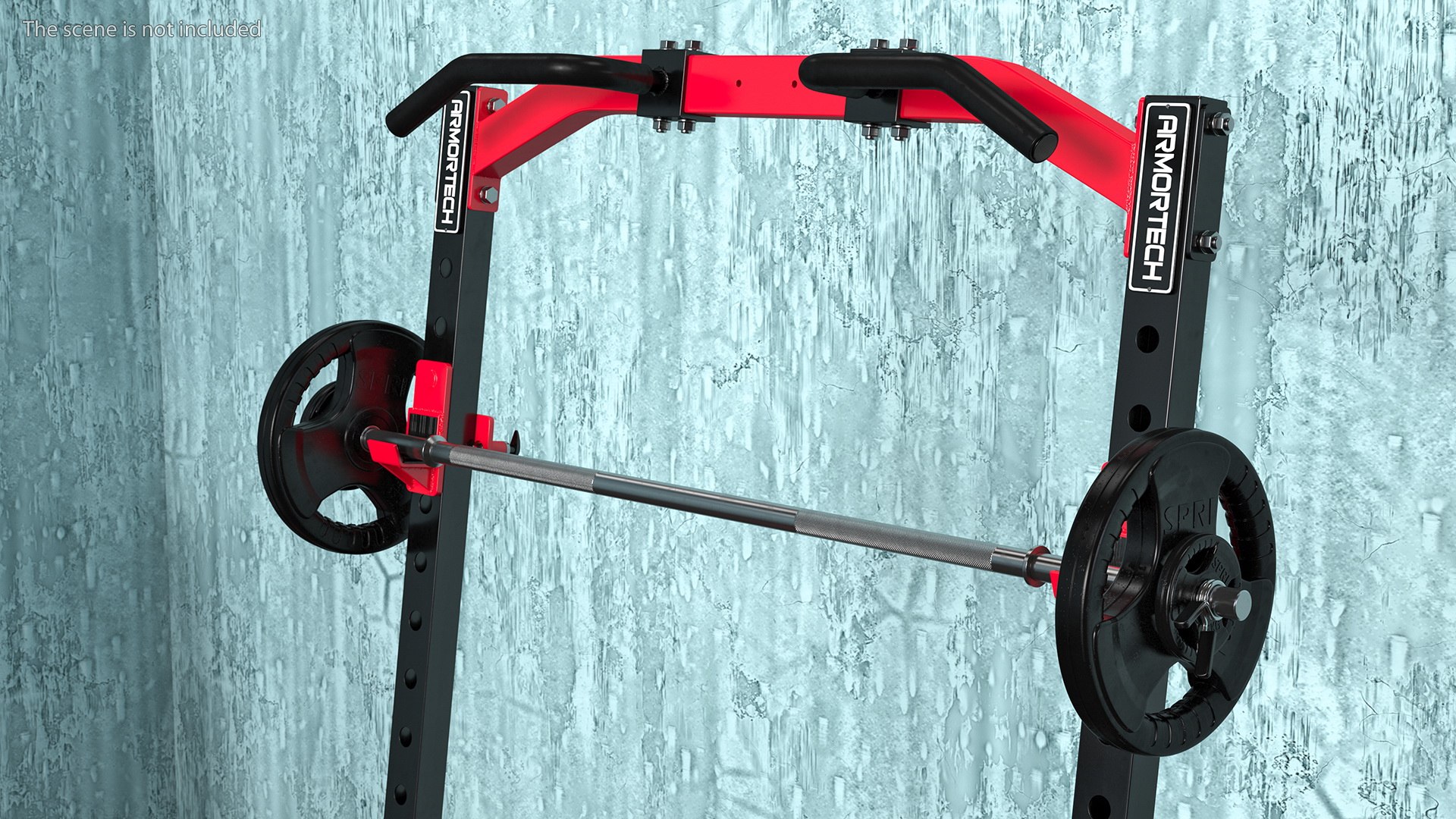 3D Armortech Half Rack HR33 with SPRI Barbell model - TurboSquid 1845139