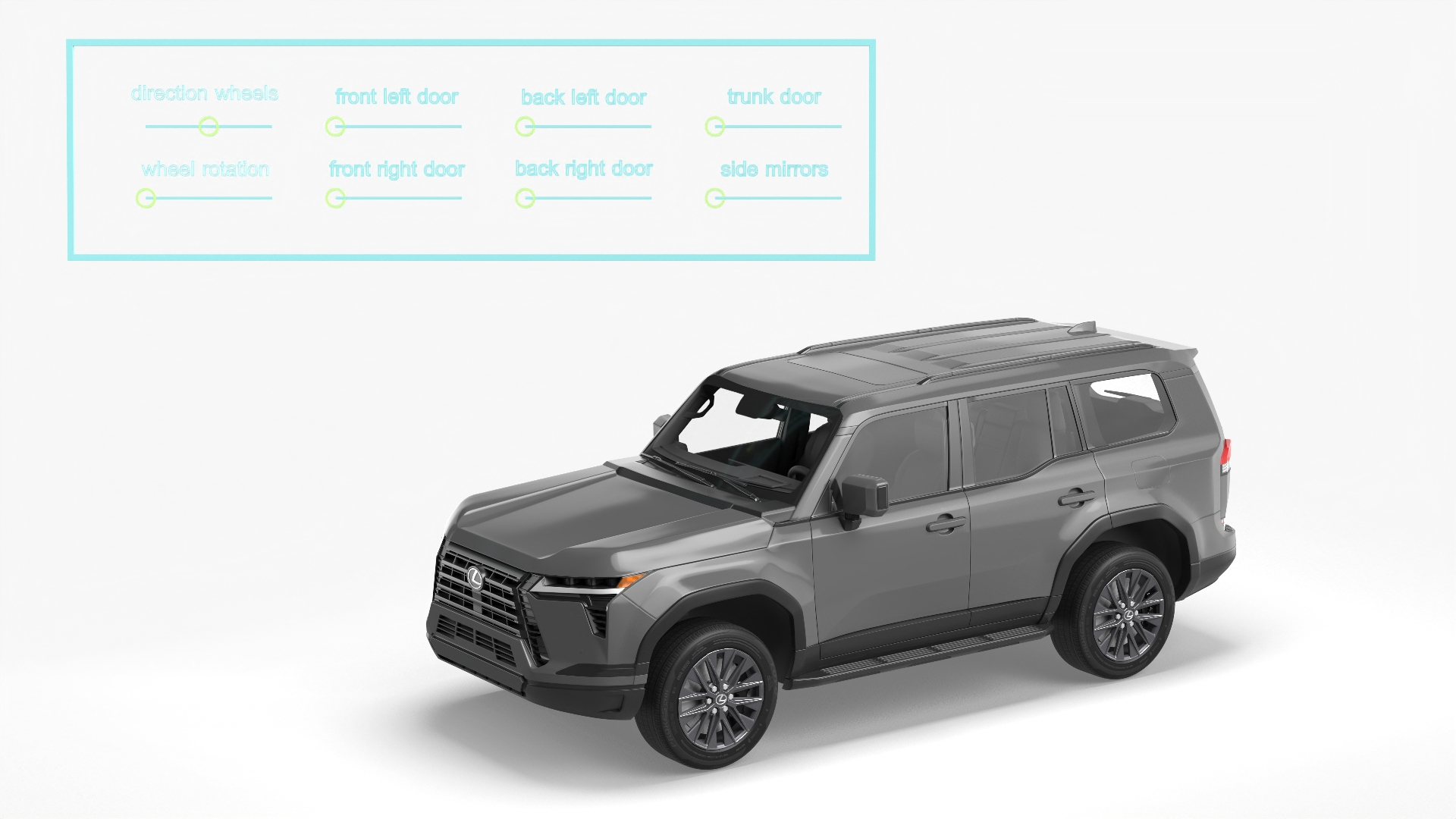 Lexus GX 550 Premium 2024 Gray Rigged 3D Model - TurboSquid 2327330