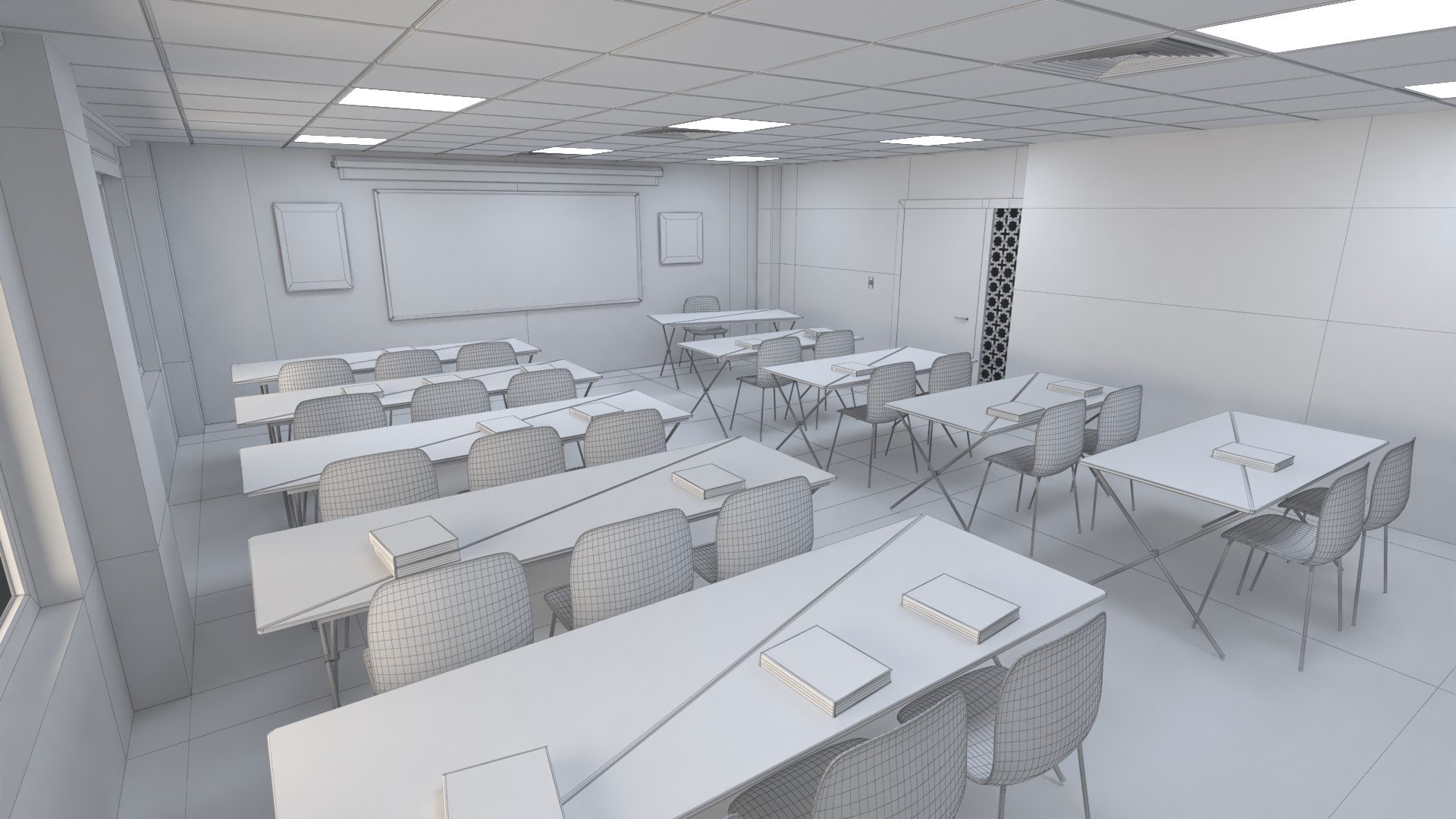 3D Model Arabic Islamic Classroom School - TurboSquid 1513854
