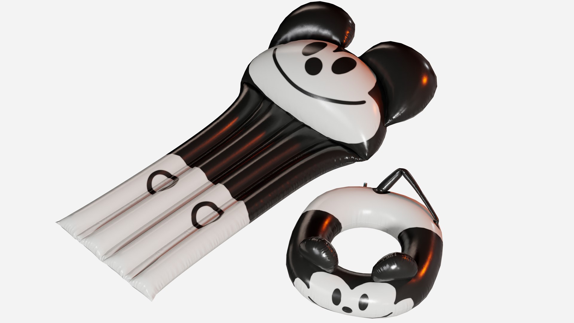 Mickey Steamboat Willie Pool Floats 3D Model - TurboSquid 2222296