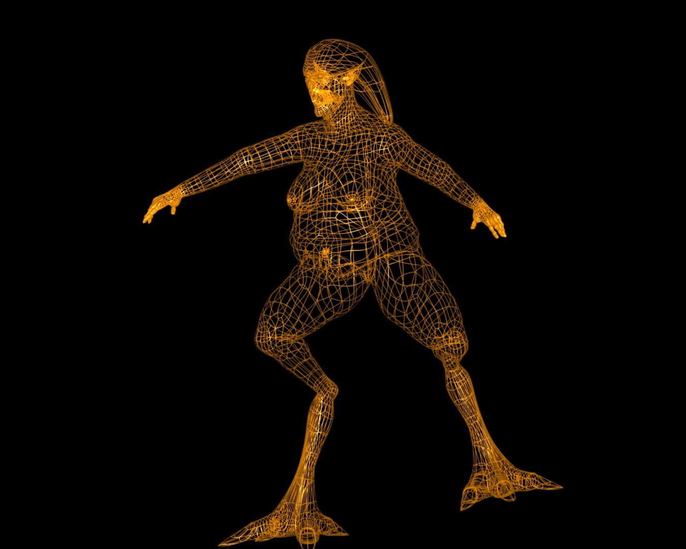 lightwave female character demon