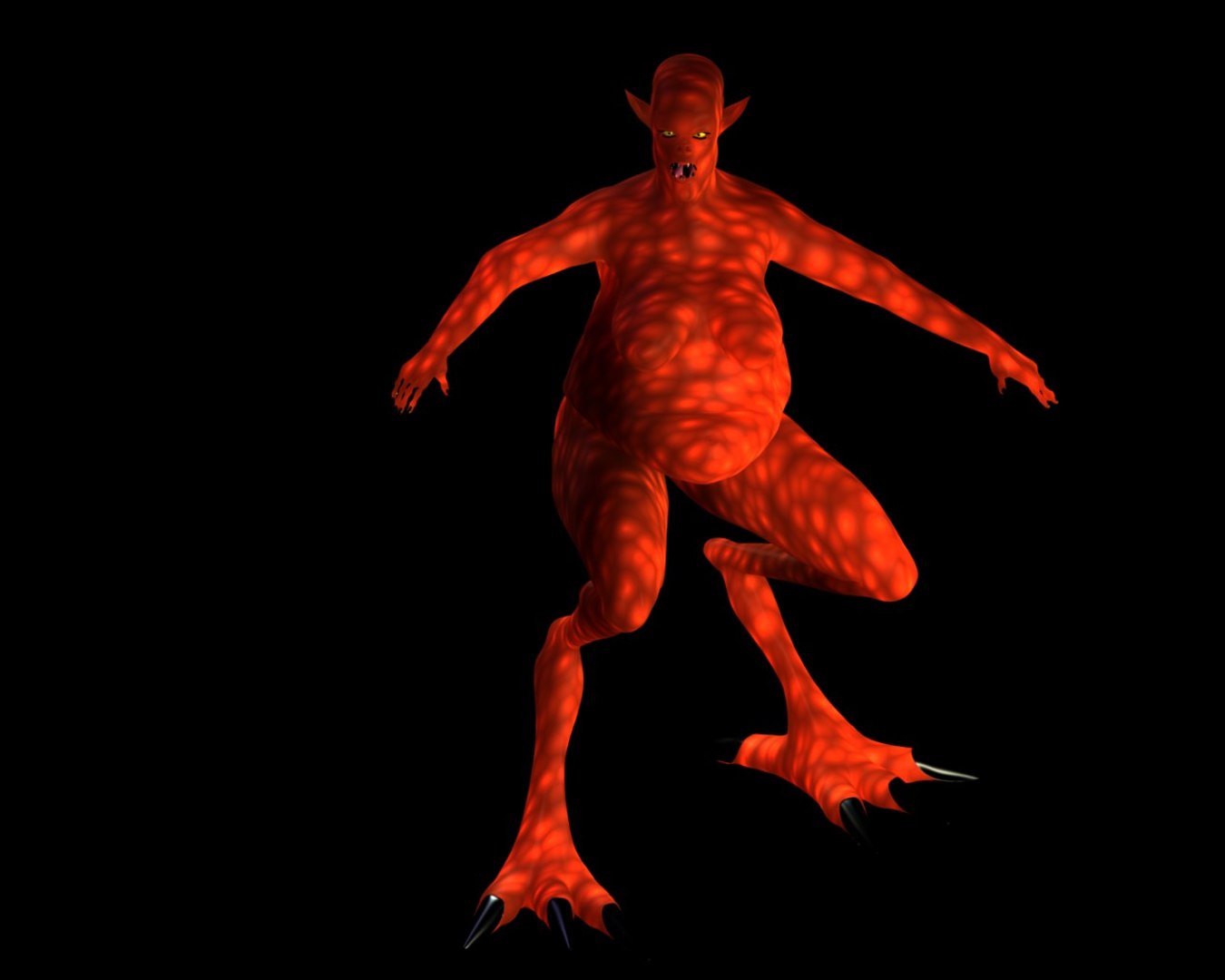 lightwave female character demon