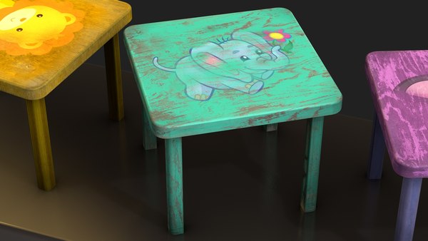 Three Childs chair 3D model - TurboSquid 1854176
