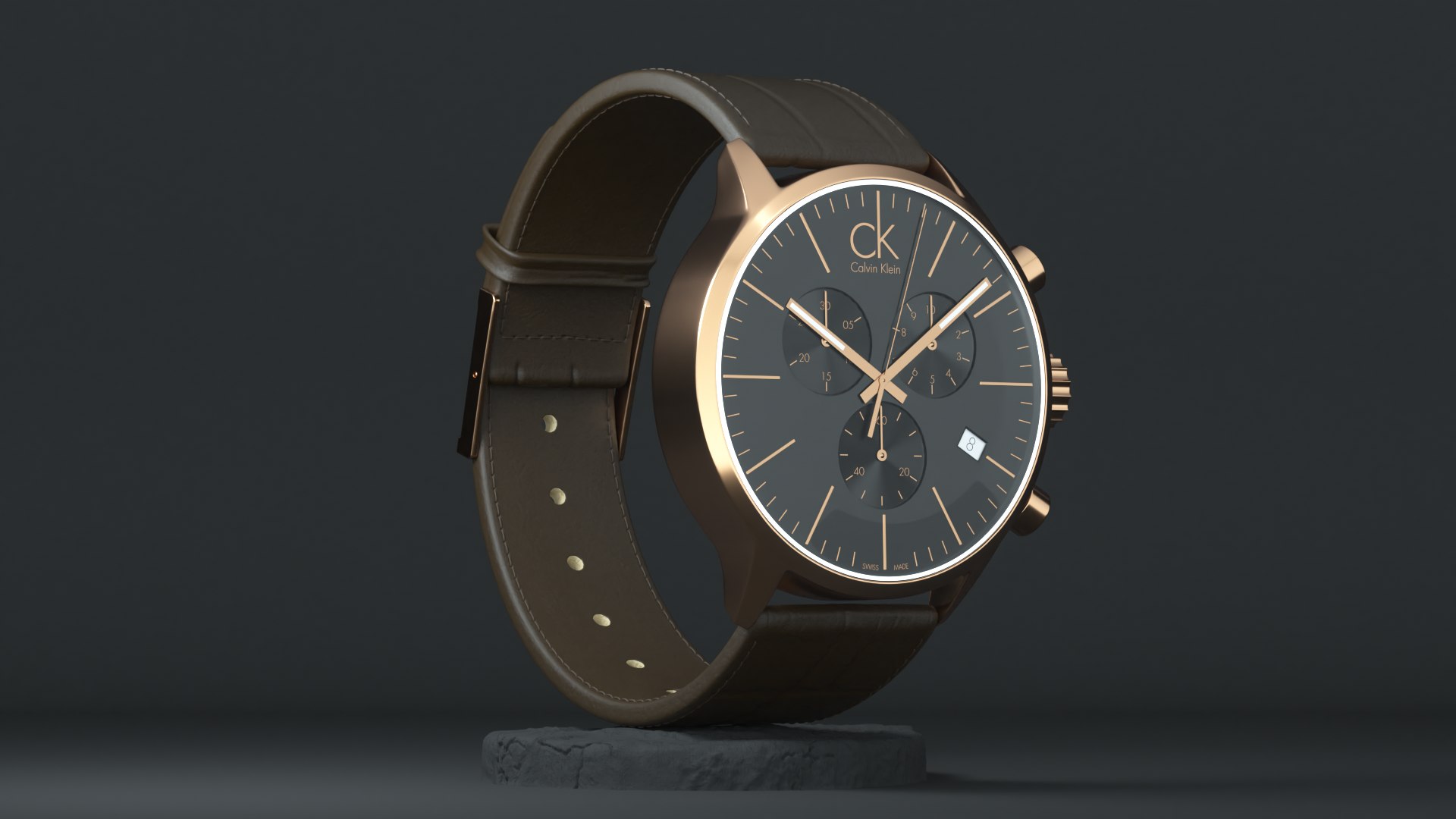 3D Clock Calvin Klein - TurboSquid 1995415