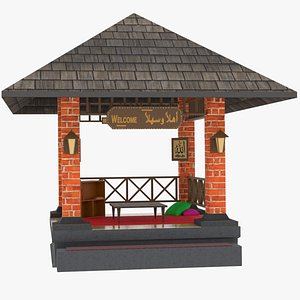 Free Low Poly 3D GlTF Models Mosque Planning Application Models For ...