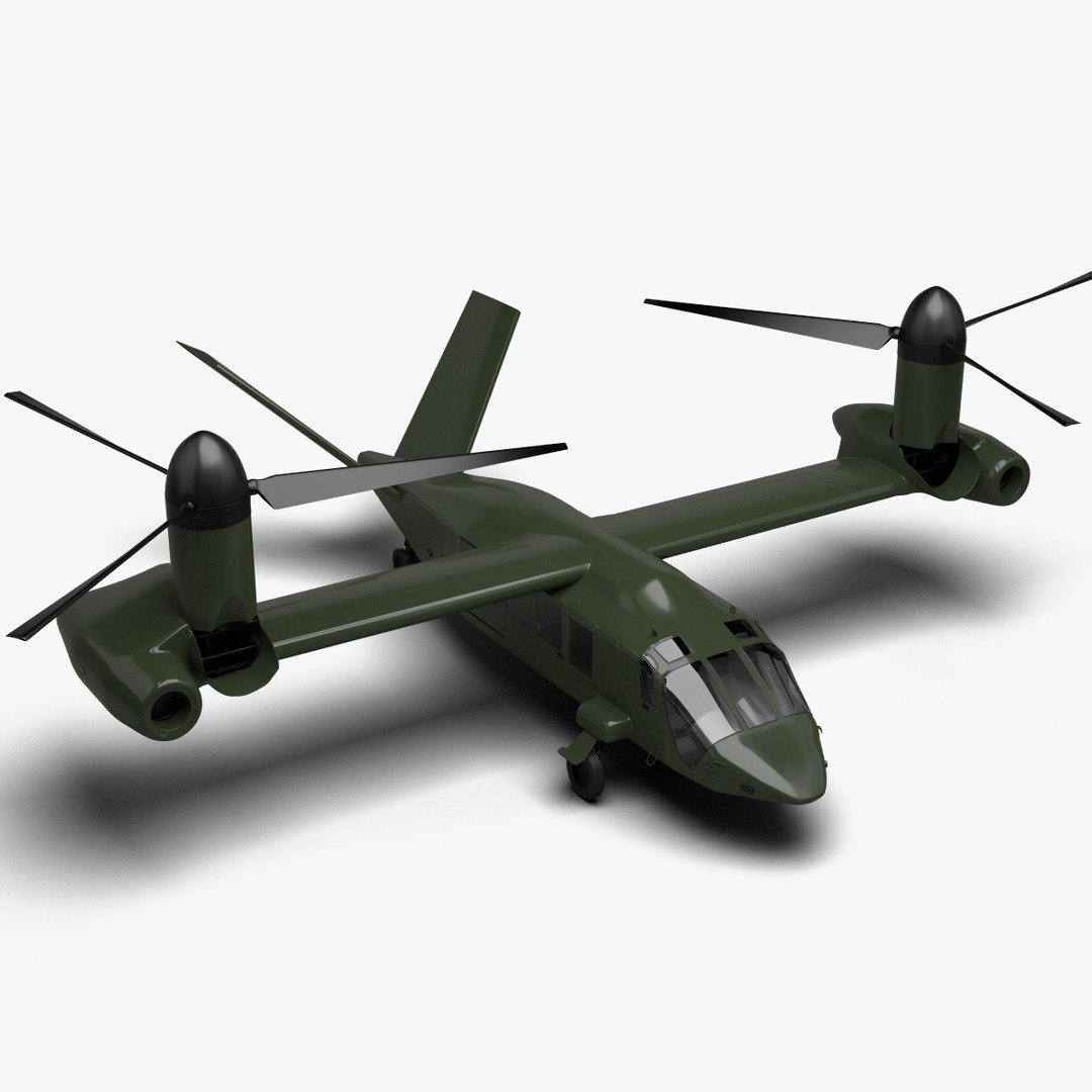 Tiltrotor Bell 3d Max