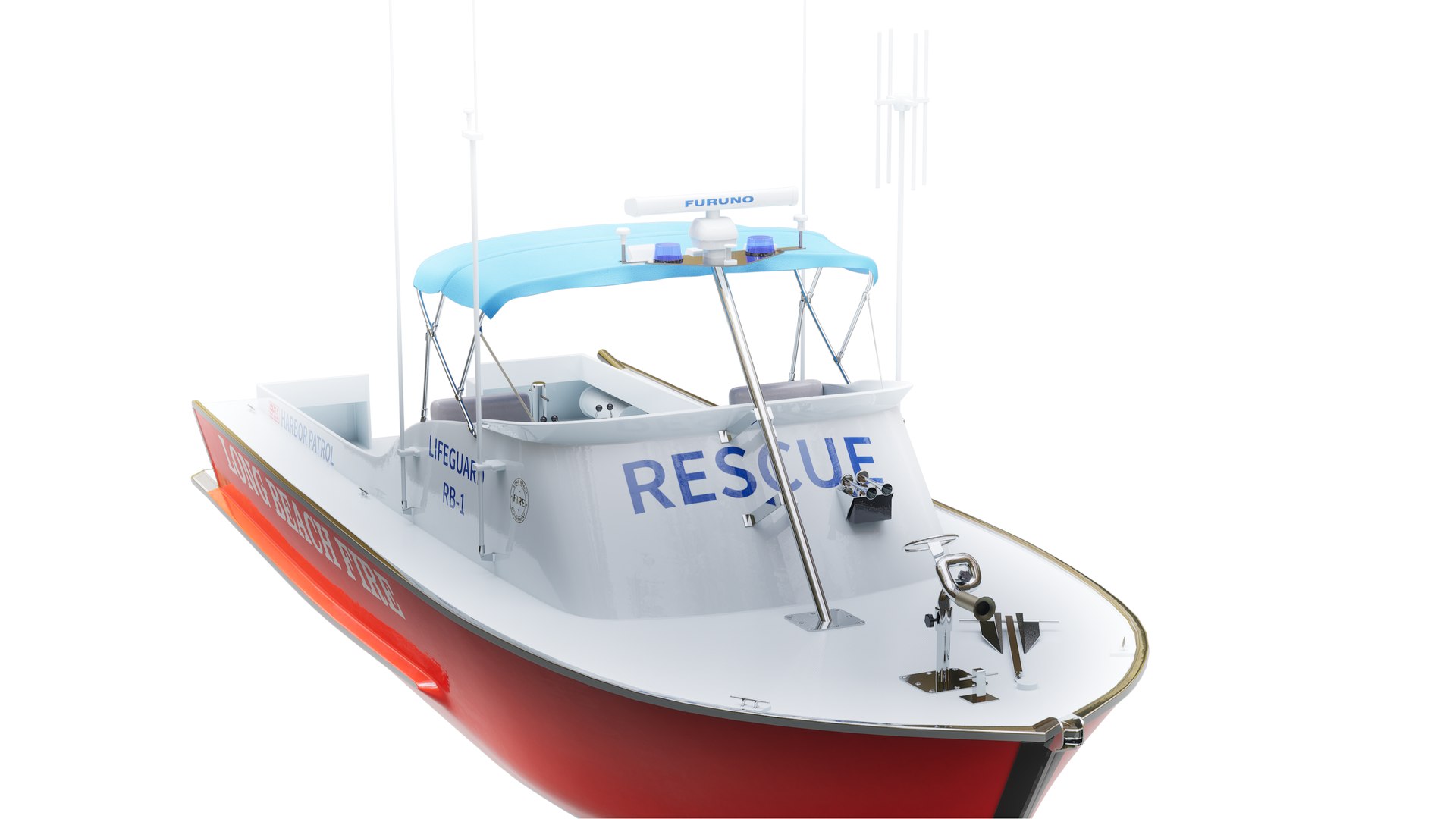 3D Rescue Boat - TurboSquid 2216090