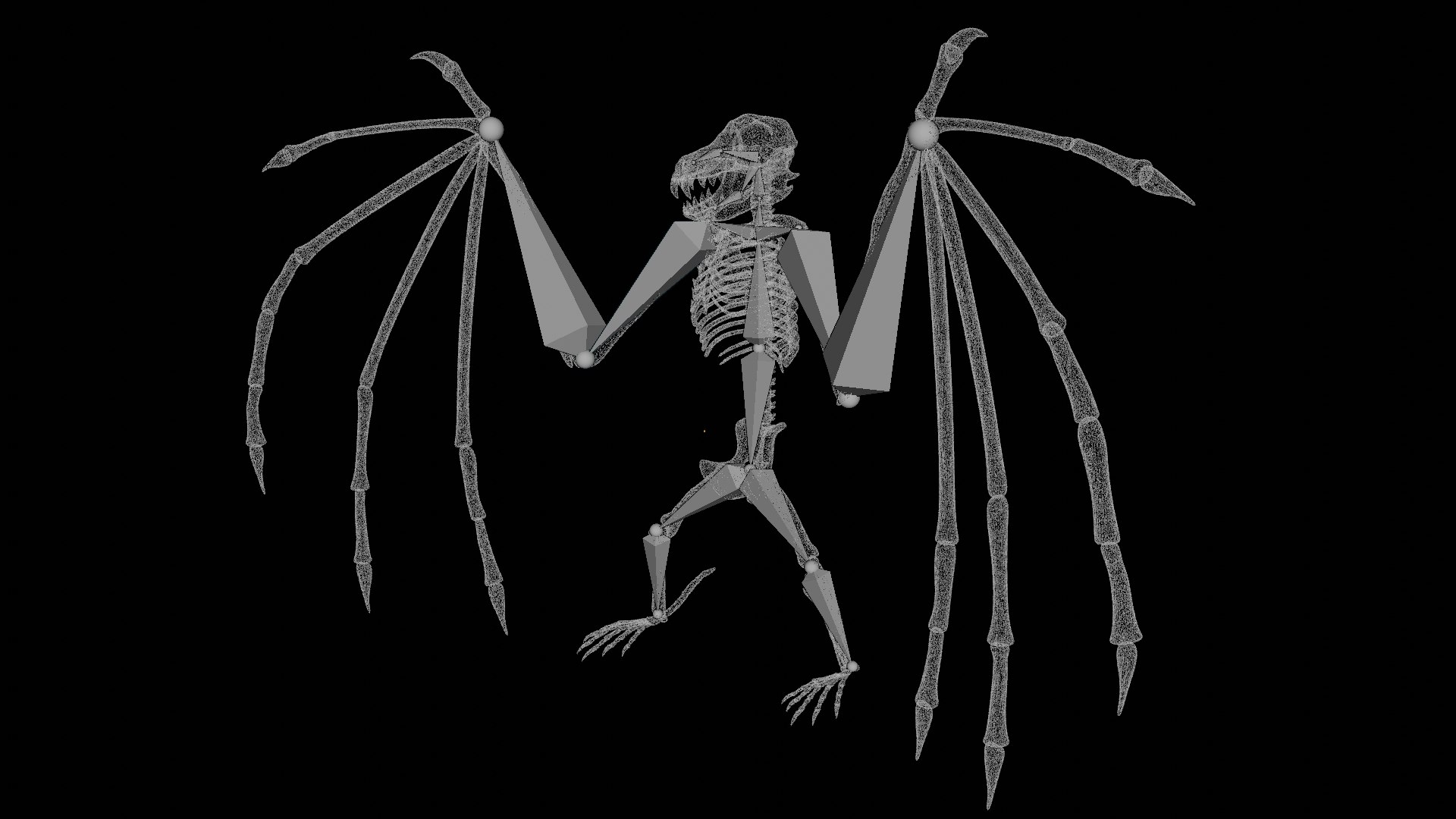 3D Rigged Bat Skeleton - TurboSquid 1839722