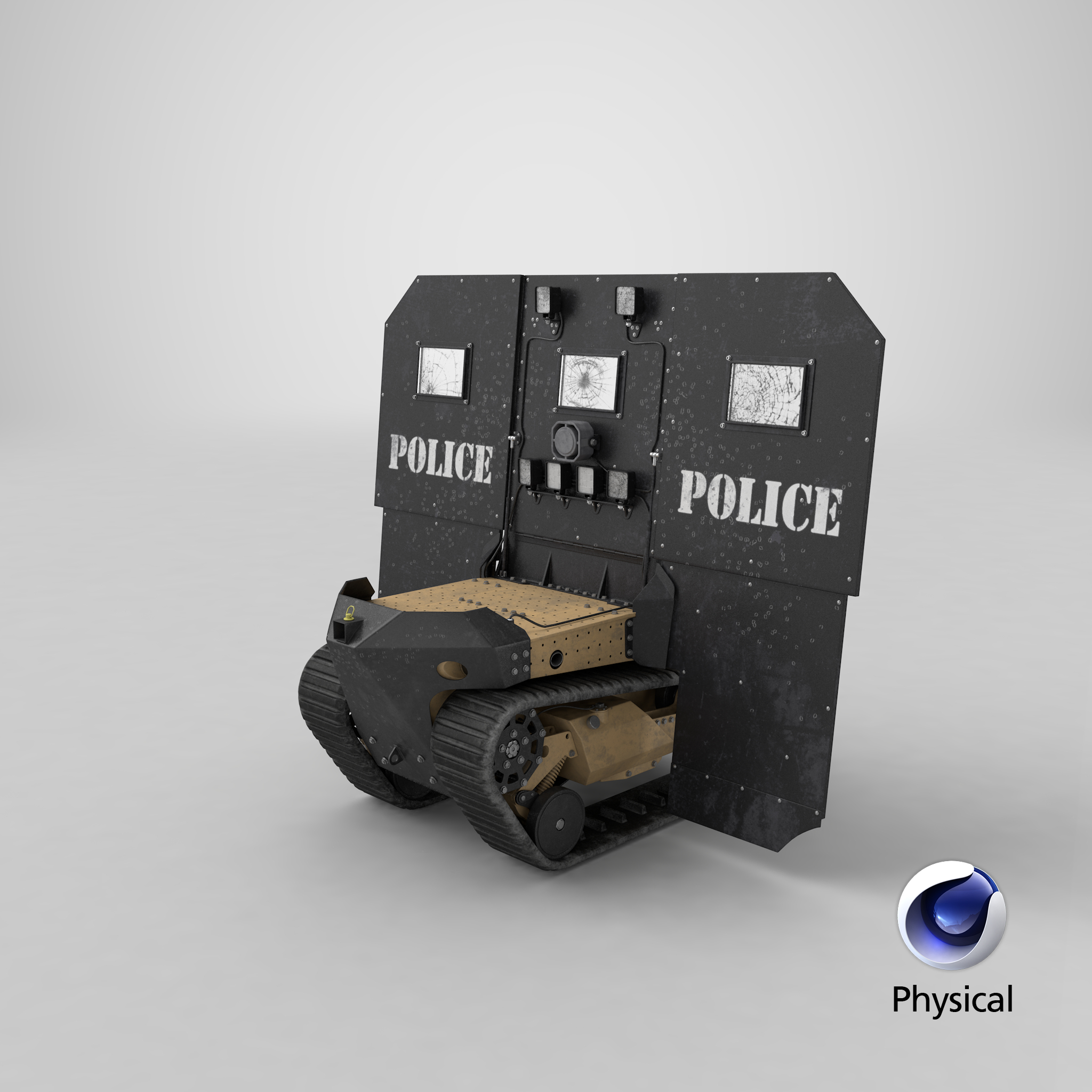 3D model damaged rbs1 swat bot - TurboSquid 1516129