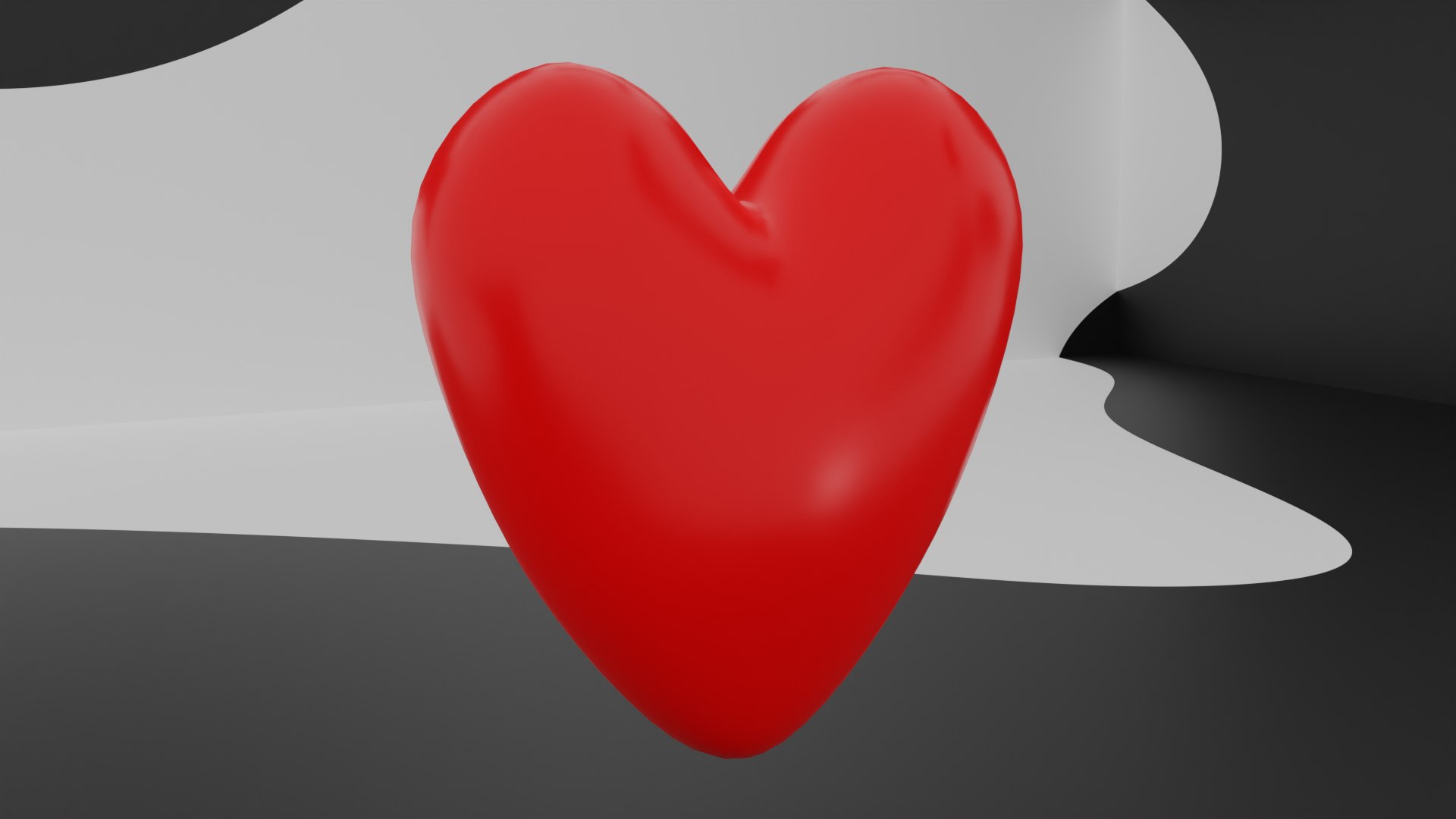 3D Basic Red Heart - TurboSquid 2144628